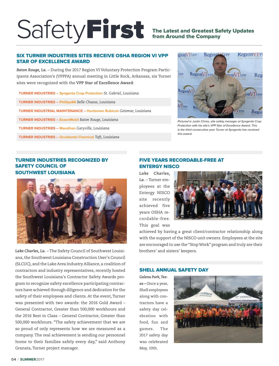 Turner Industries Company magazine Summer '17 by Turner Industries - Issuu