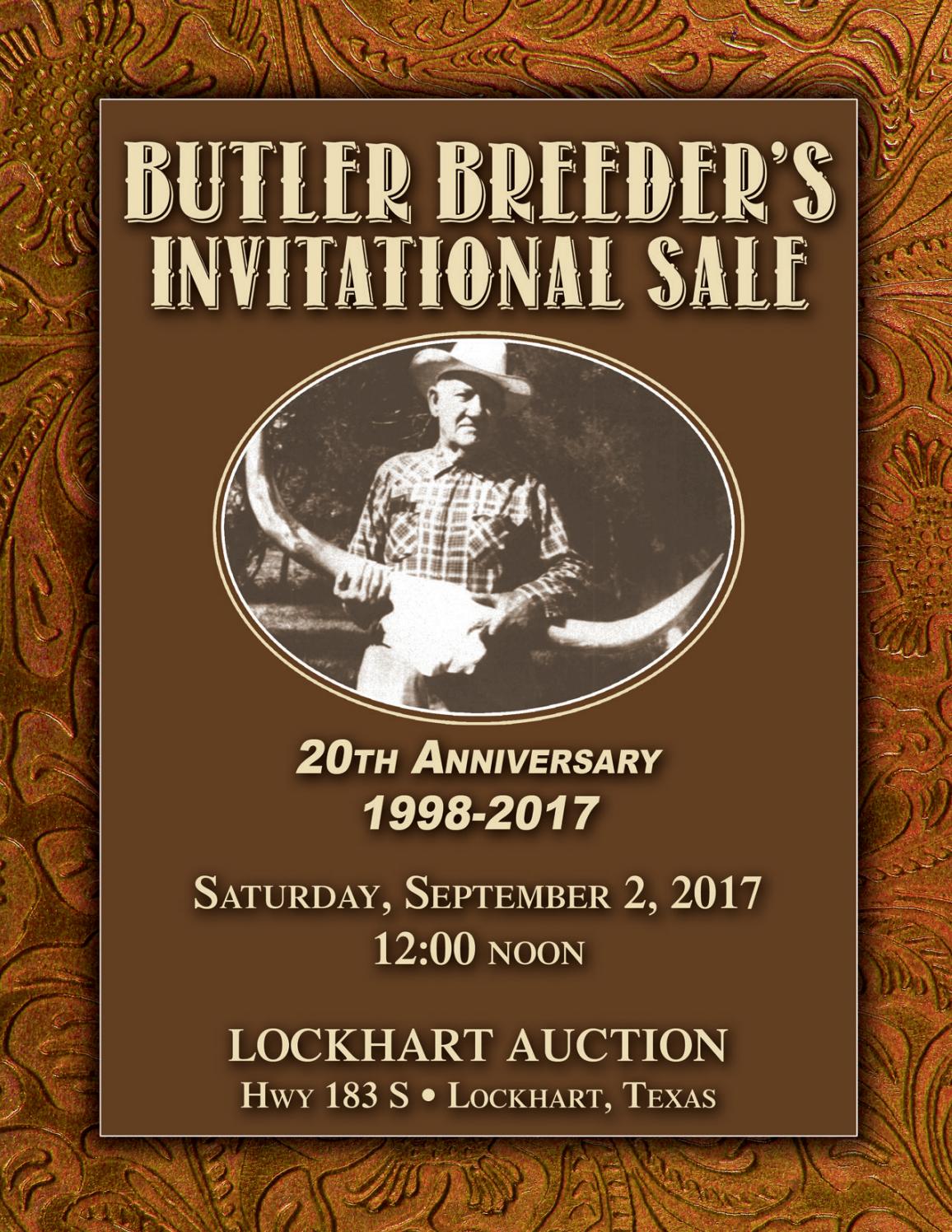 2017 Butler Breeders Invitational Sale Catalog by Texas Longhorn Trails ...