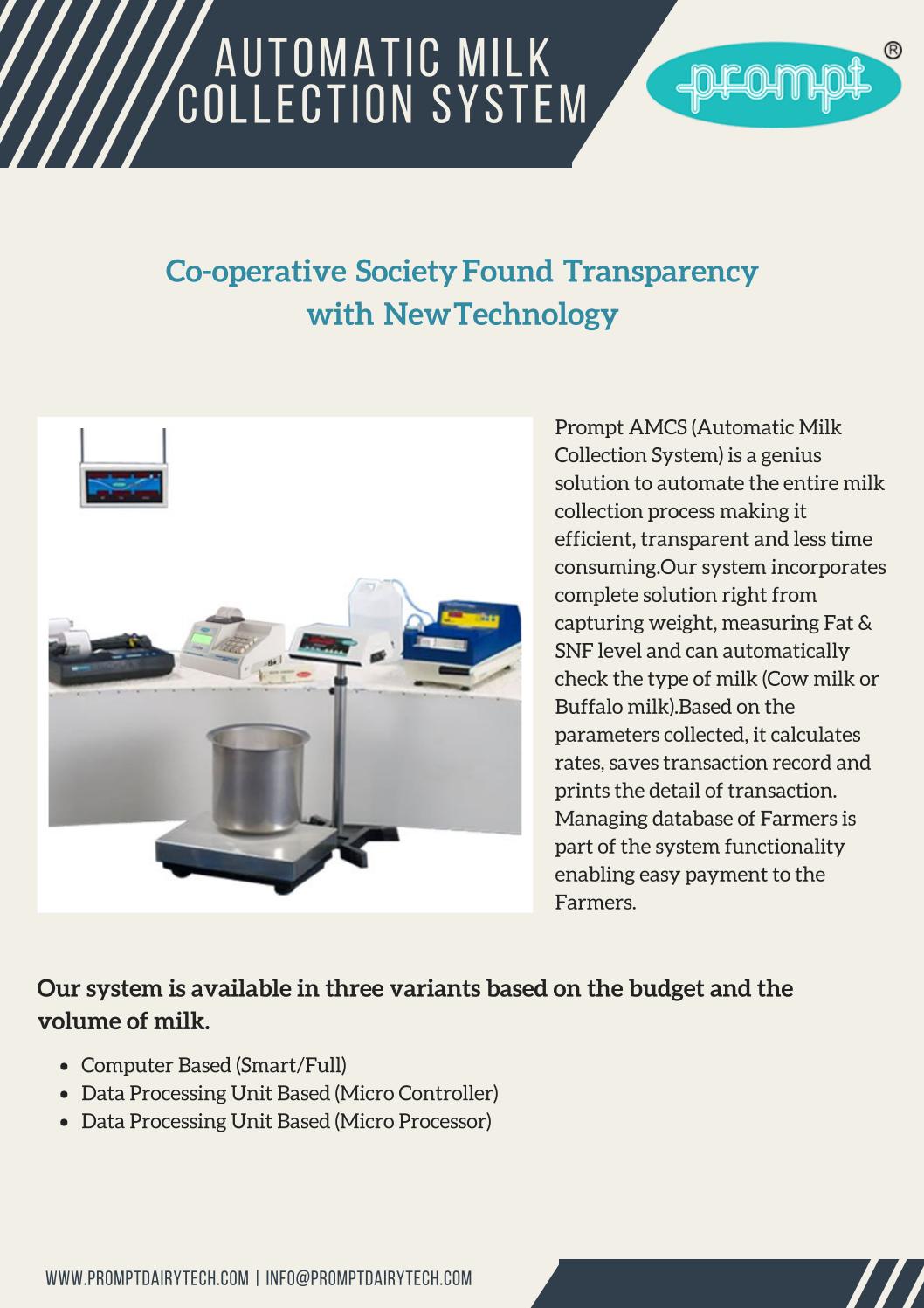 Automatic Milk Collection System by Prompt Softech - Issuu