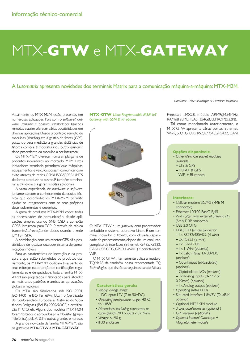 MTX-GTW e MTX-GATEWAY by cie - Issuu