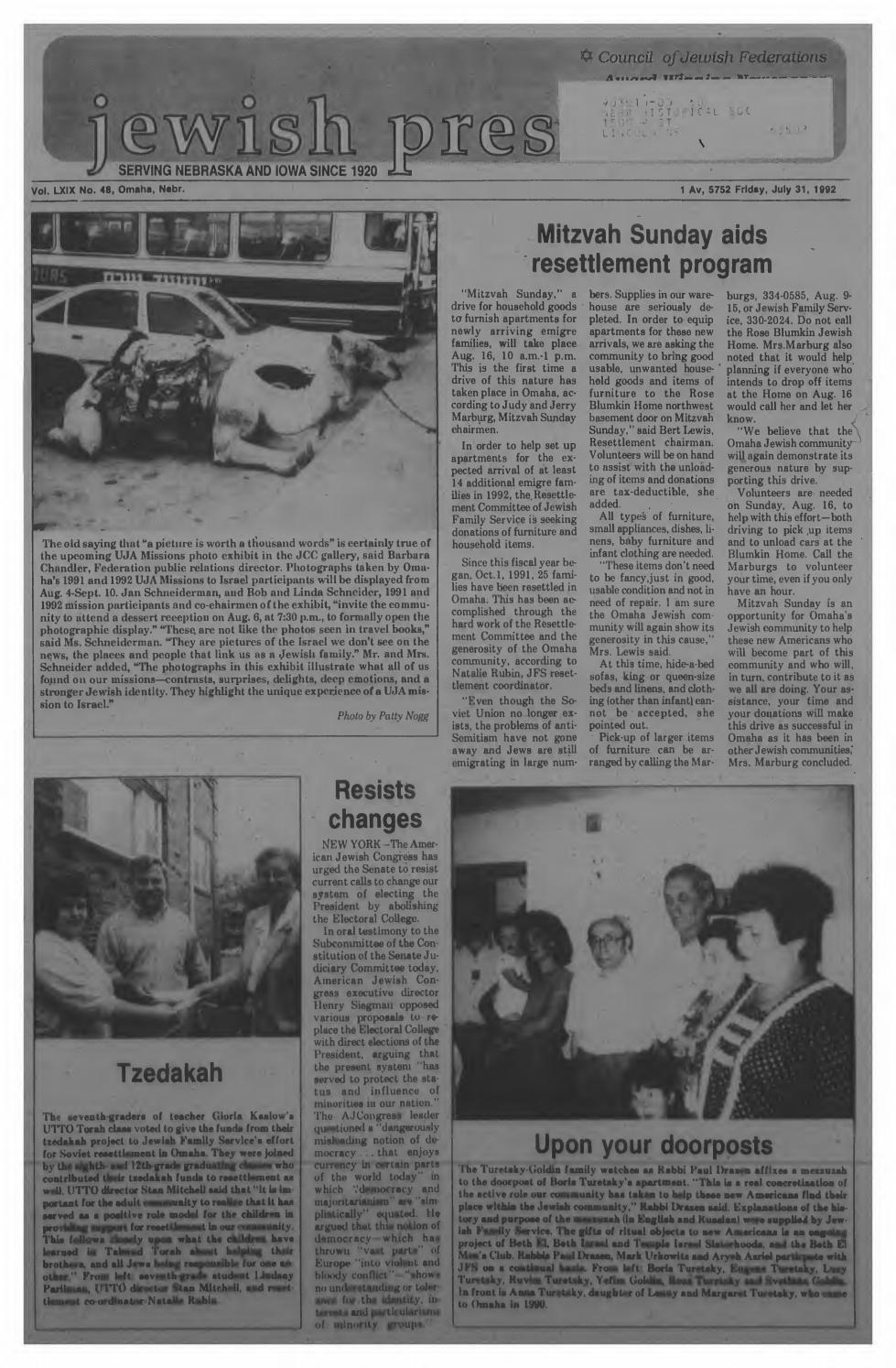 July 31, 1992 by Jewish Press - Issuu