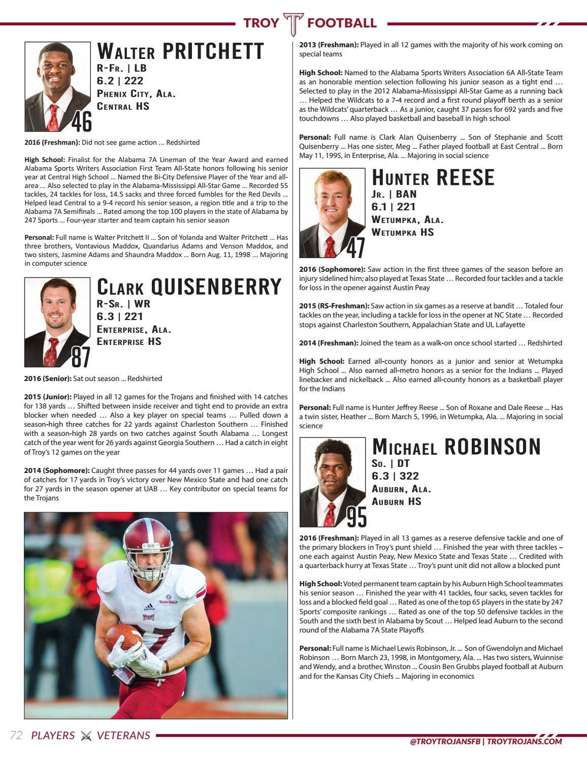 2017 Troy Football Media Guide by Troy University Athletics - Issuu