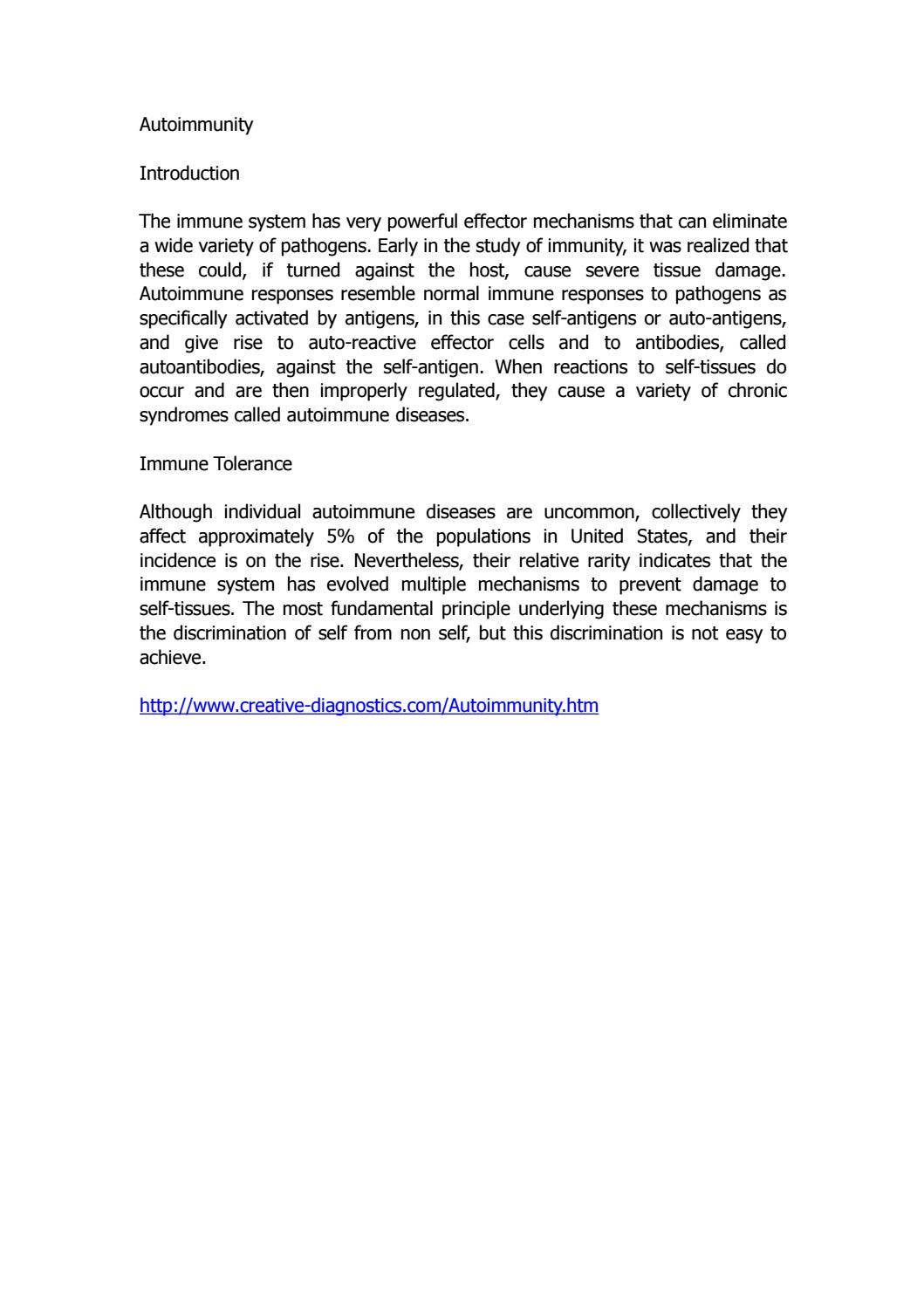 Autoimmunity by Creative Diagnostics - Issuu