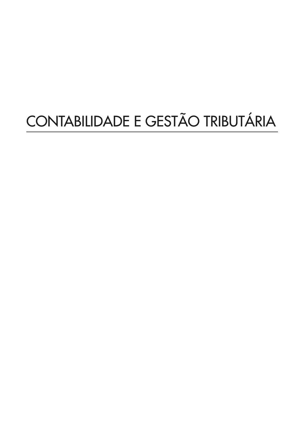 Contabilidade e gestão tributária: Teoria, prática e ensino by Cengage ...