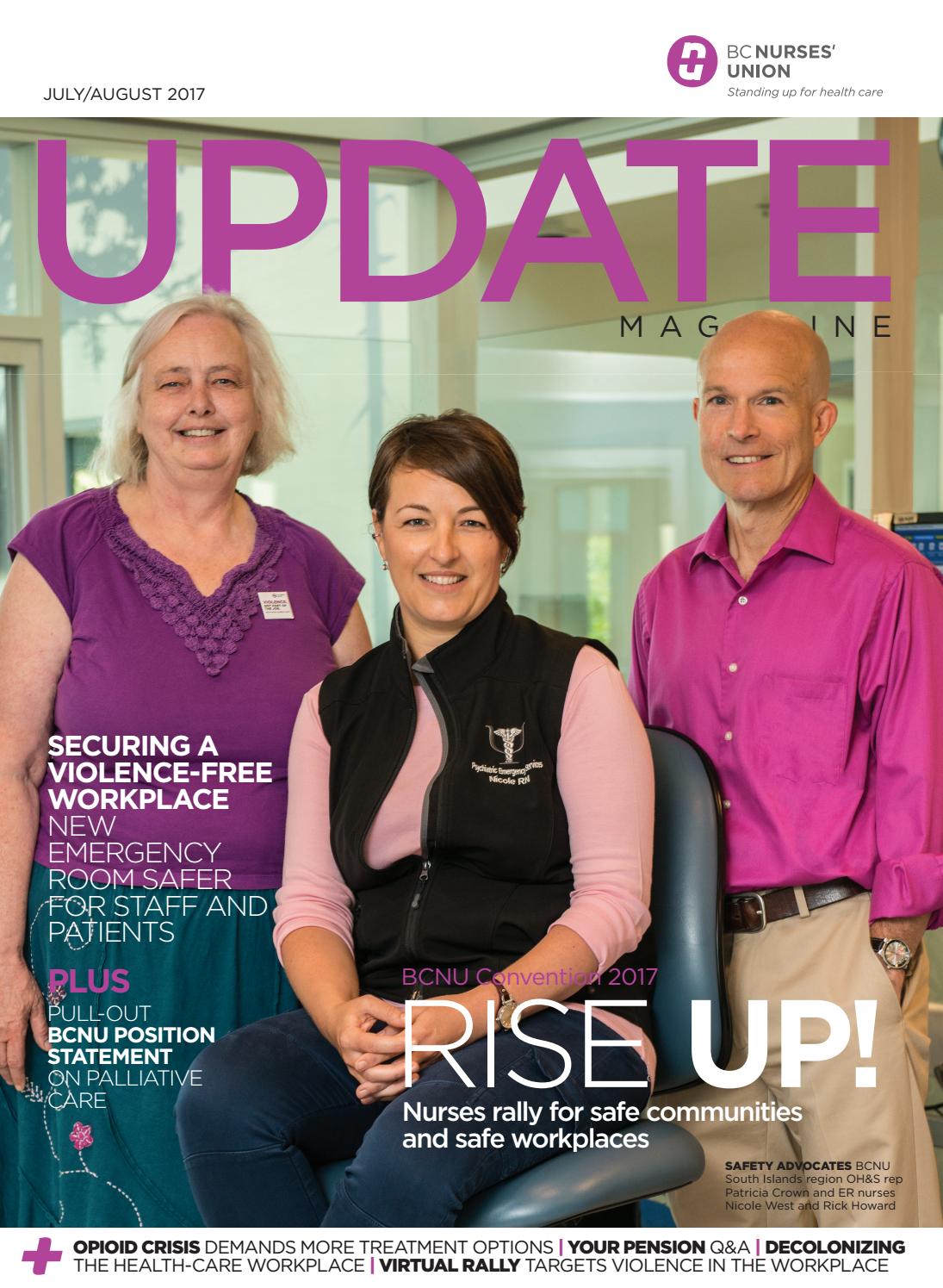 BCNU Update Magazine July-August 2017 by BC Nurses' Union - Issuu