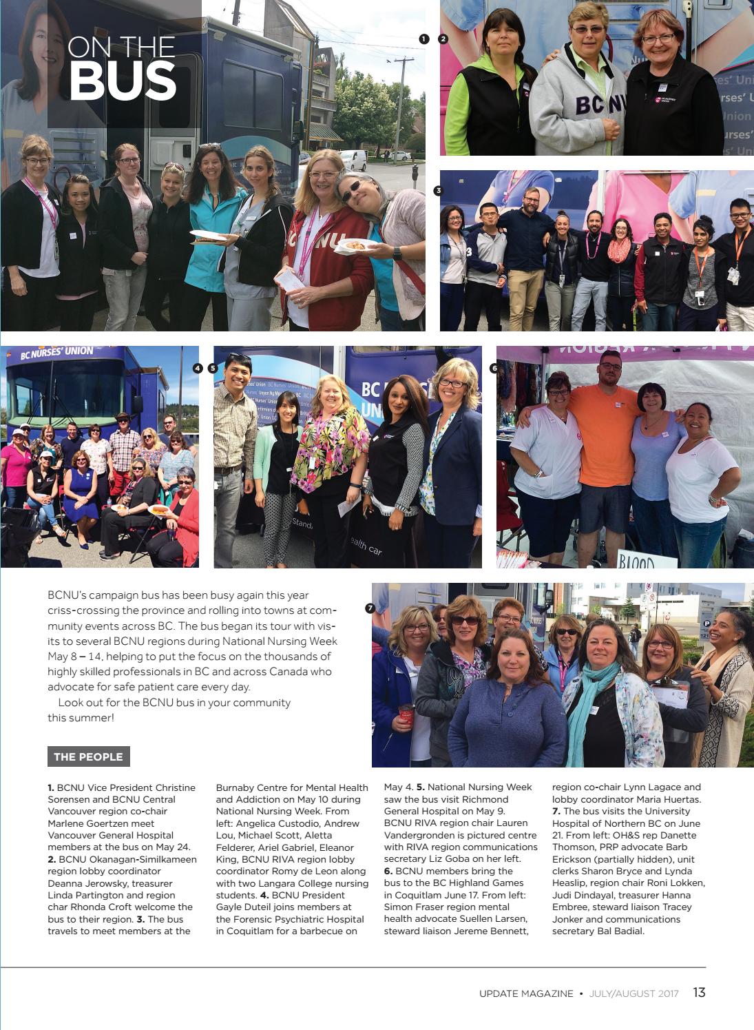 BCNU Update Magazine July-August 2017 by BC Nurses' Union - Issuu