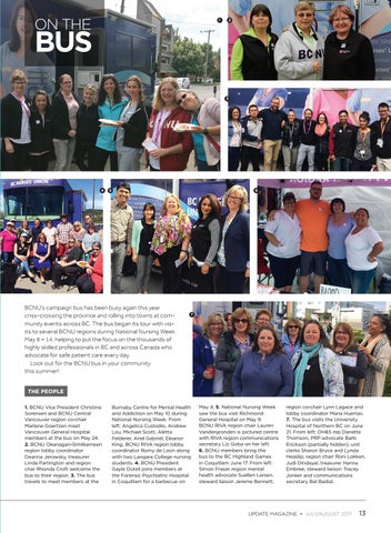 BCNU Update Magazine July-August 2017 by BC Nurses' Union - Issuu