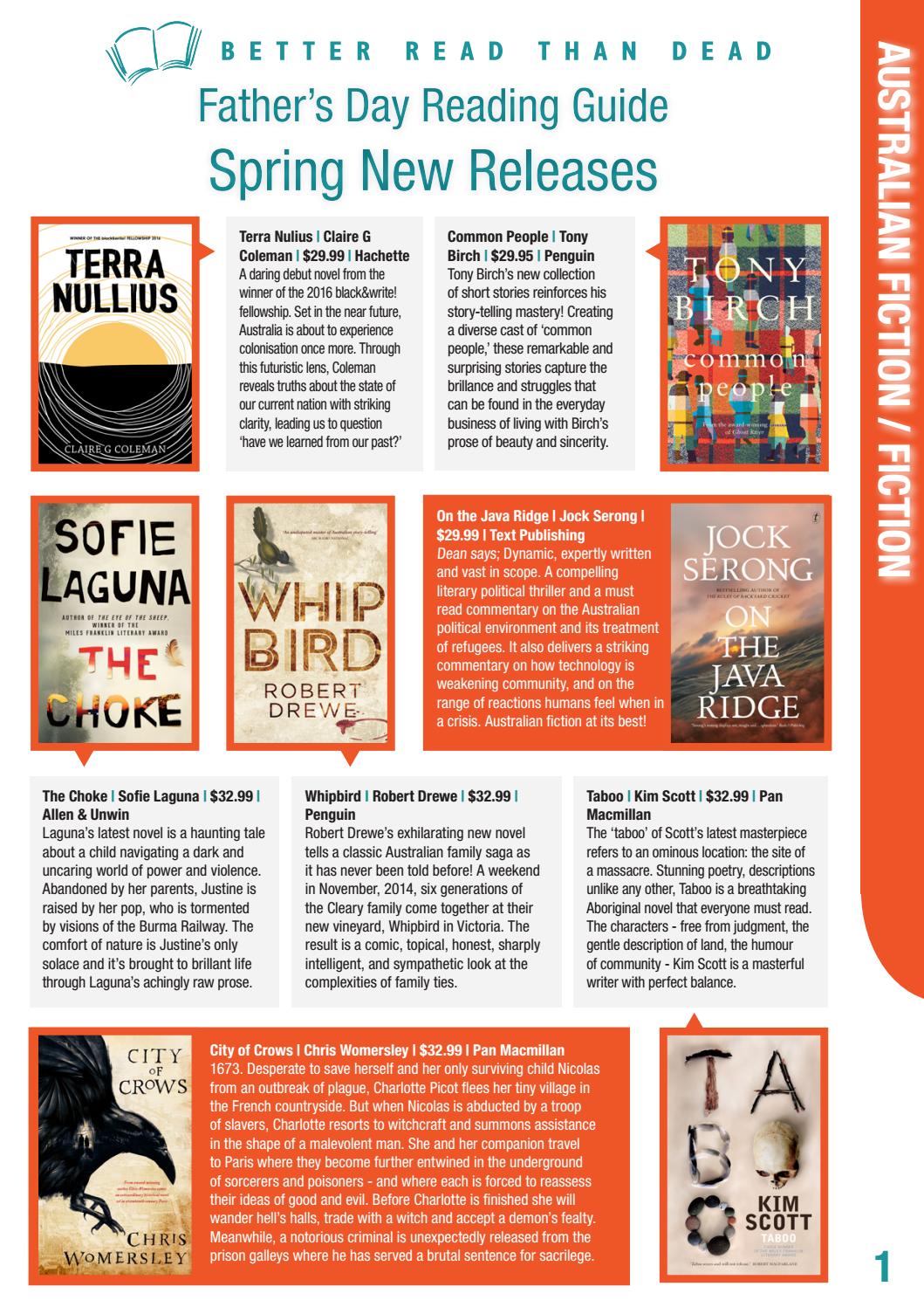 Father's Day Reading Guide 2017 by Better Read Than Dead - Issuu