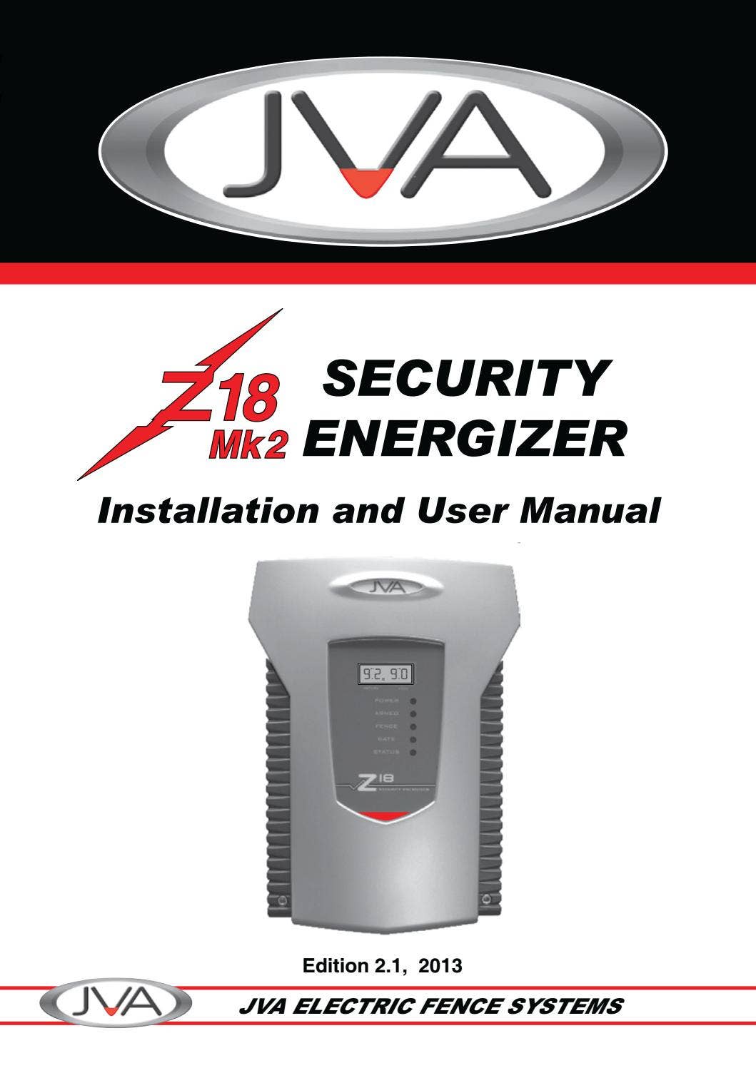 Jva Z18 Manual by Ndlovu Fencing - Issuu
