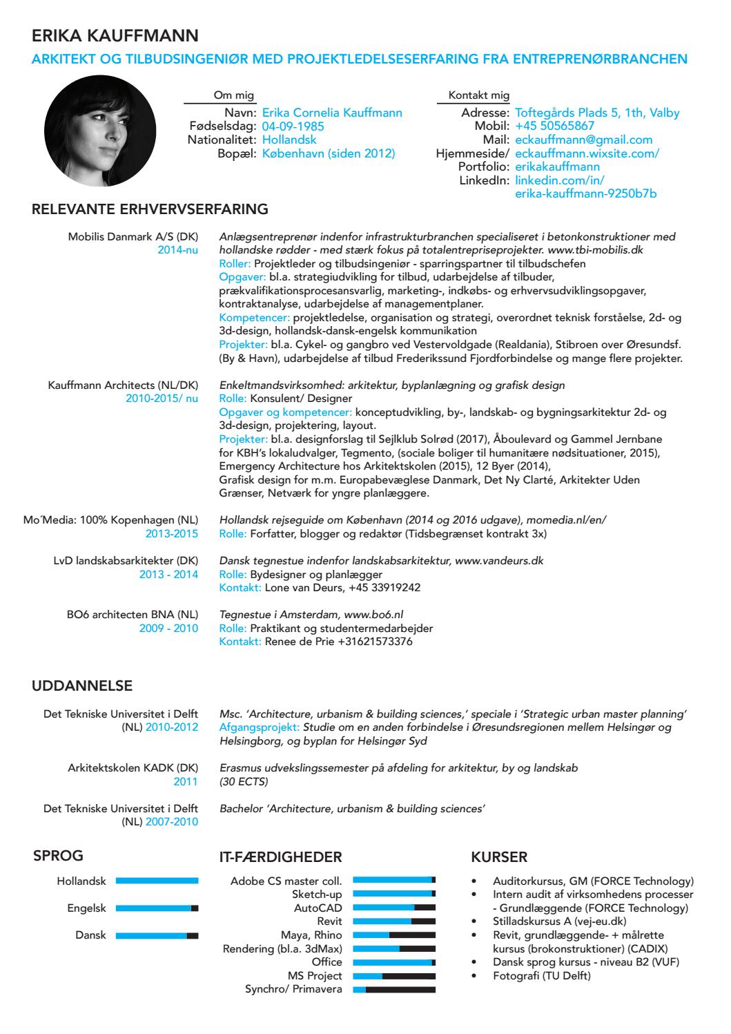 CV 2017 by Erika Kauffmann - Issuu