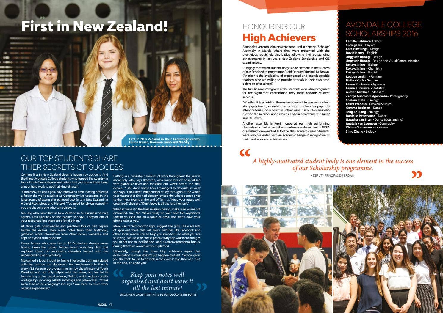 Avcol 1 2017 by Avondale College NZ - Issuu
