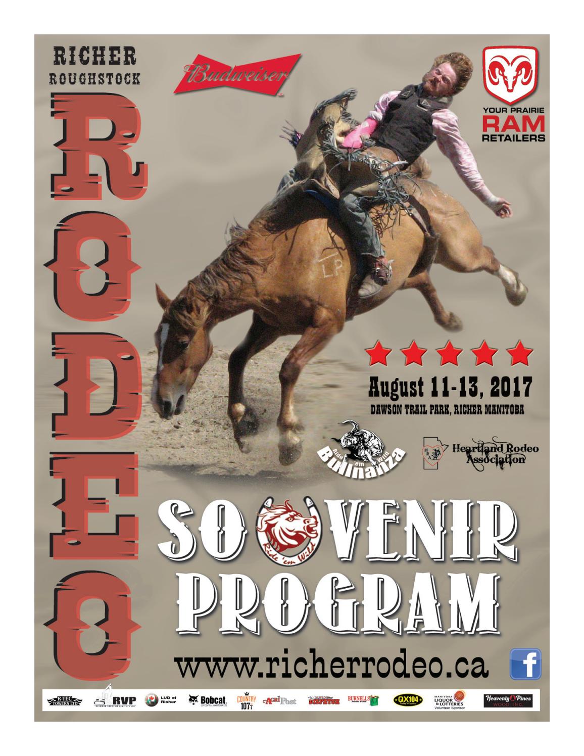 Richer Rough Stock Rodeo 2017 program by The Dawson Trail Dispatch - Issuu