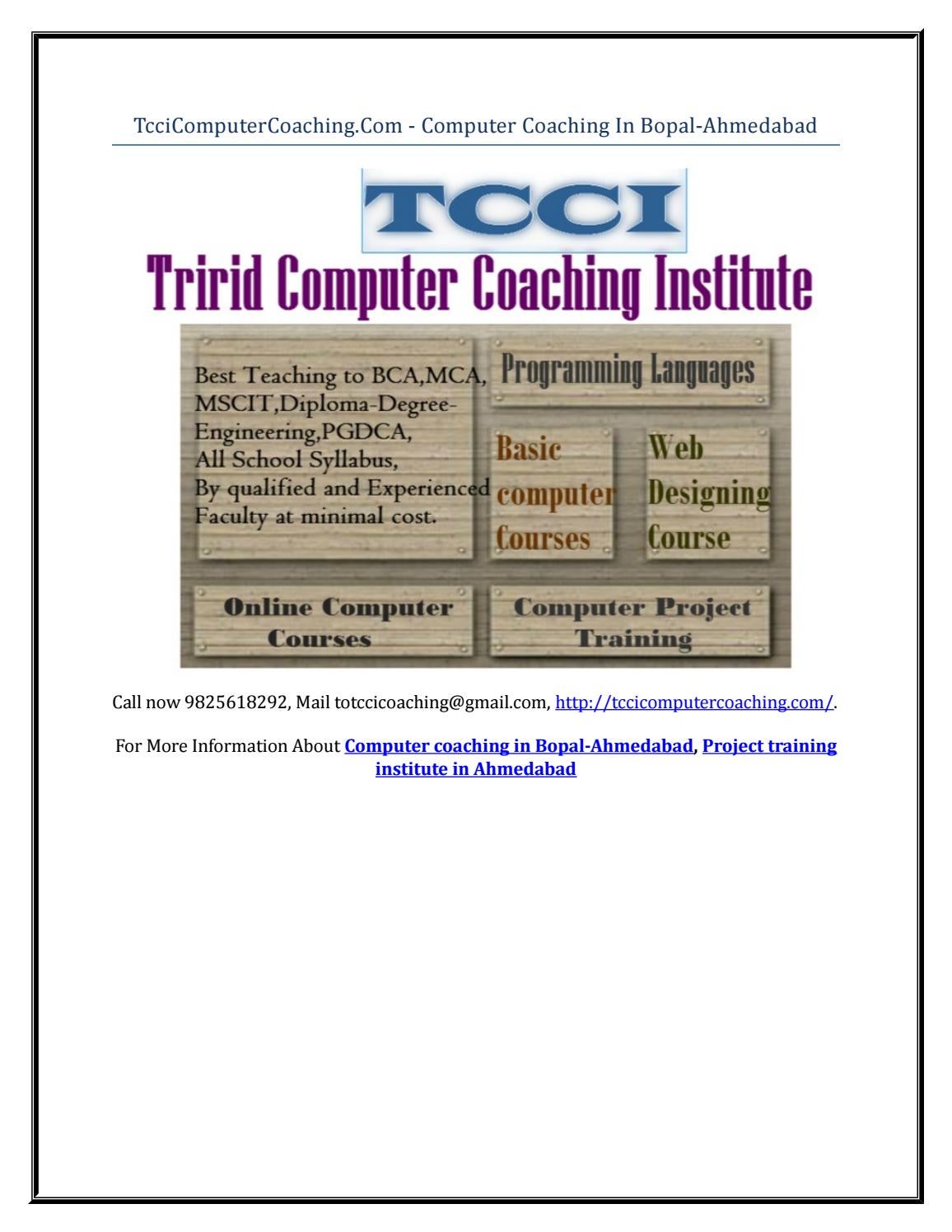 Tccicomputercoaching com computer coaching in bopal ahmedabad by ...