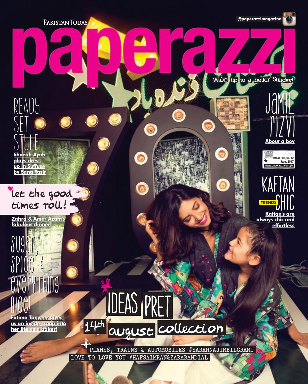 Pakistan today paperazzi issue 205 august 06th, 2017cover ideas by ...