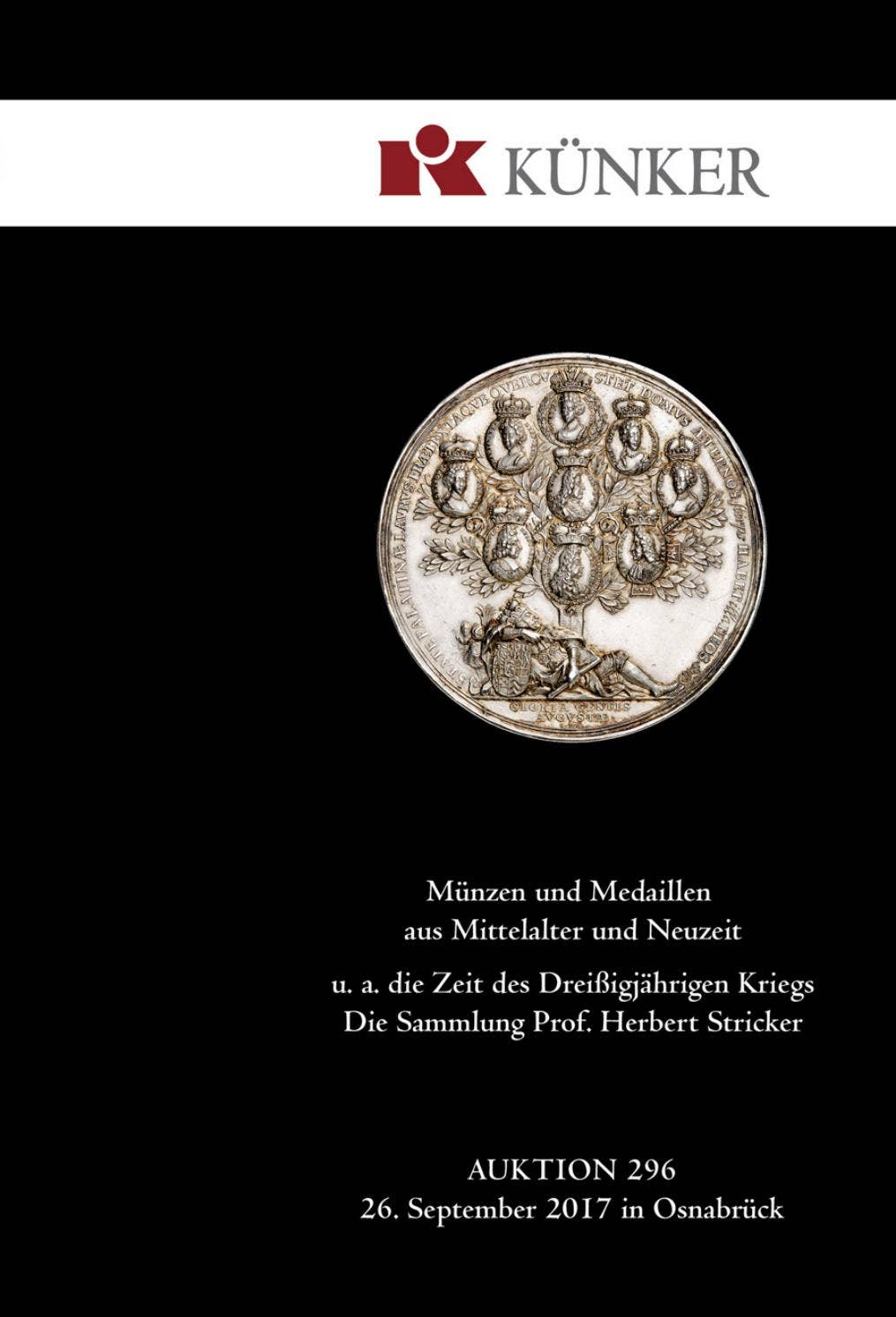 Künker Auction 296 - Coins and Medals from Medieval and Modern Times by ...