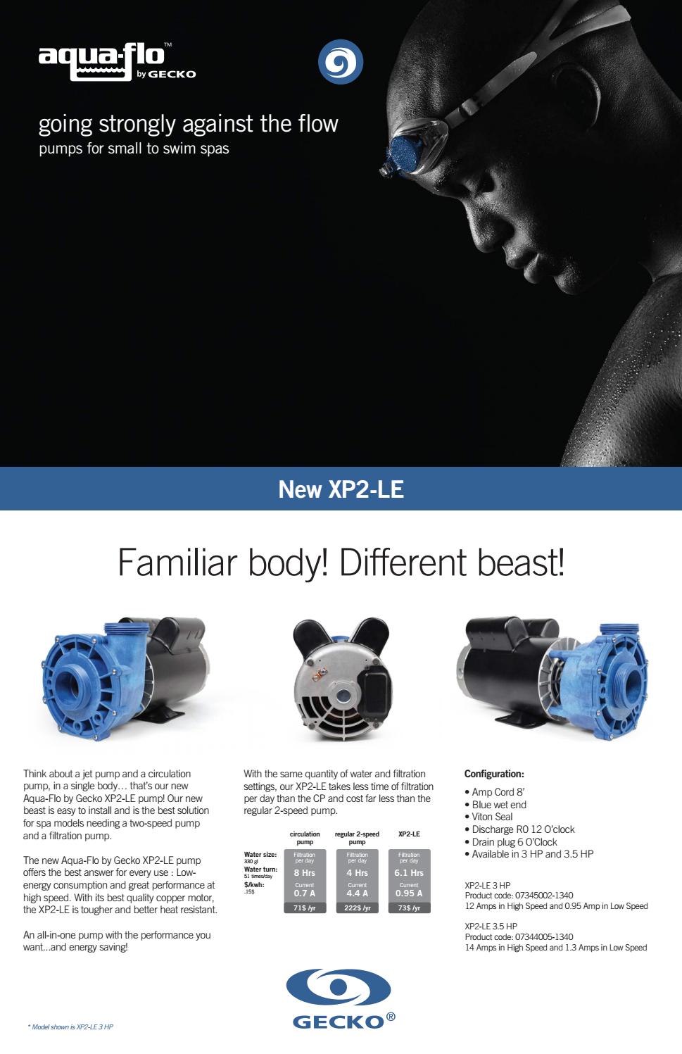 Promotional flyer for New XP2-LE pump by Gecko Marketing - Issuu