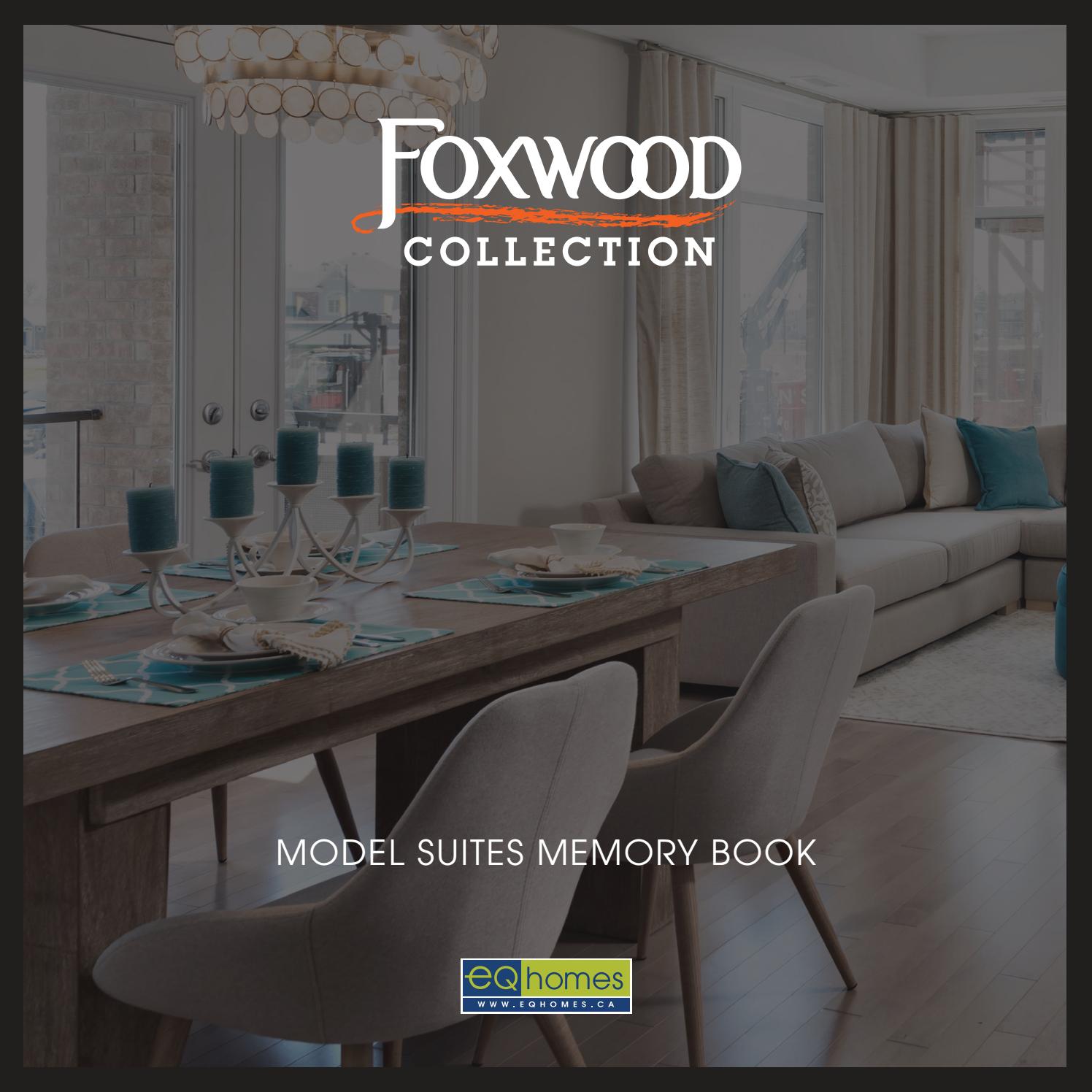 Foxwood Model Homes Memory Book by G. Ryan Design - Issuu