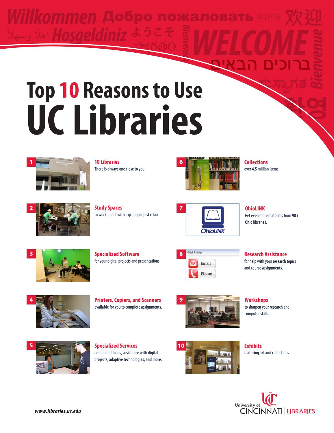 Top 10 Reasons to Use UC Libraries by University of Cincinnati ...