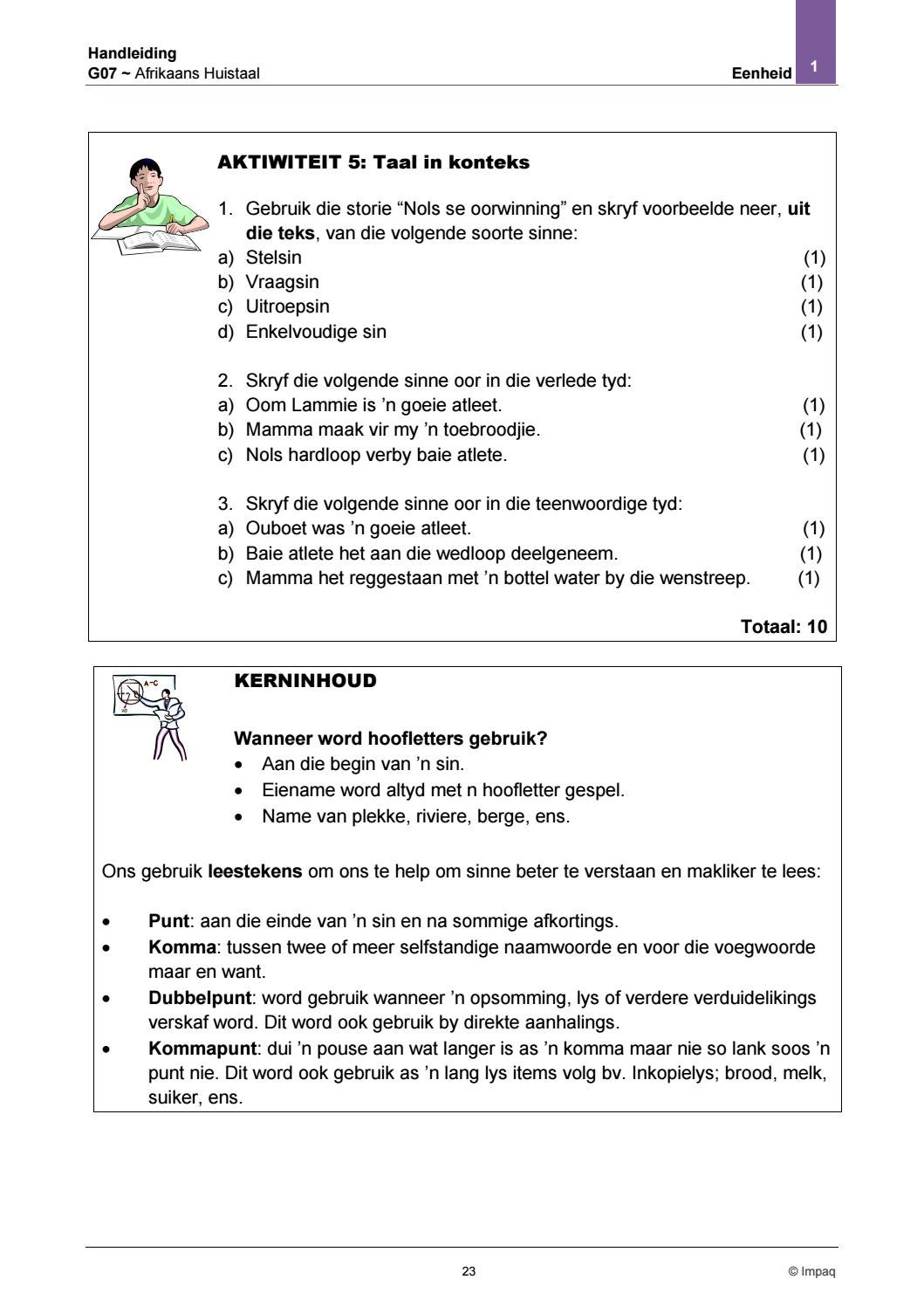 Gr 7 afrikaans huistaal handleiding by Impaq - Issuu