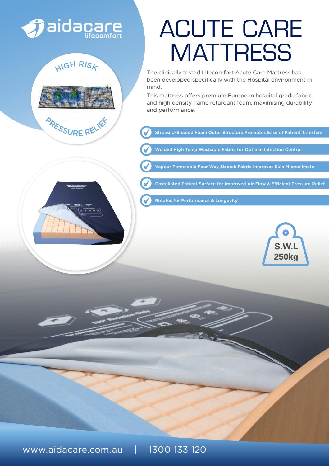Aidacare Lifecomfort Acute Care Mattress by Aidacare - Issuu