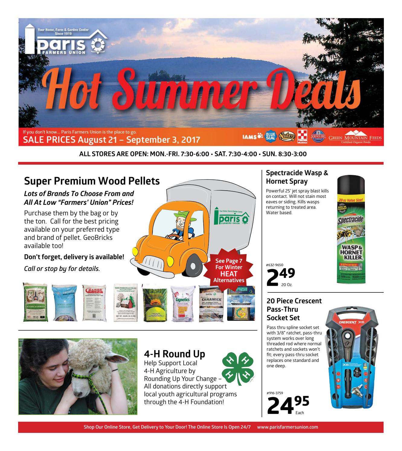 Paris Farmers Union Hot Summer Deals 2017 by Paris Farmers Union - Issuu