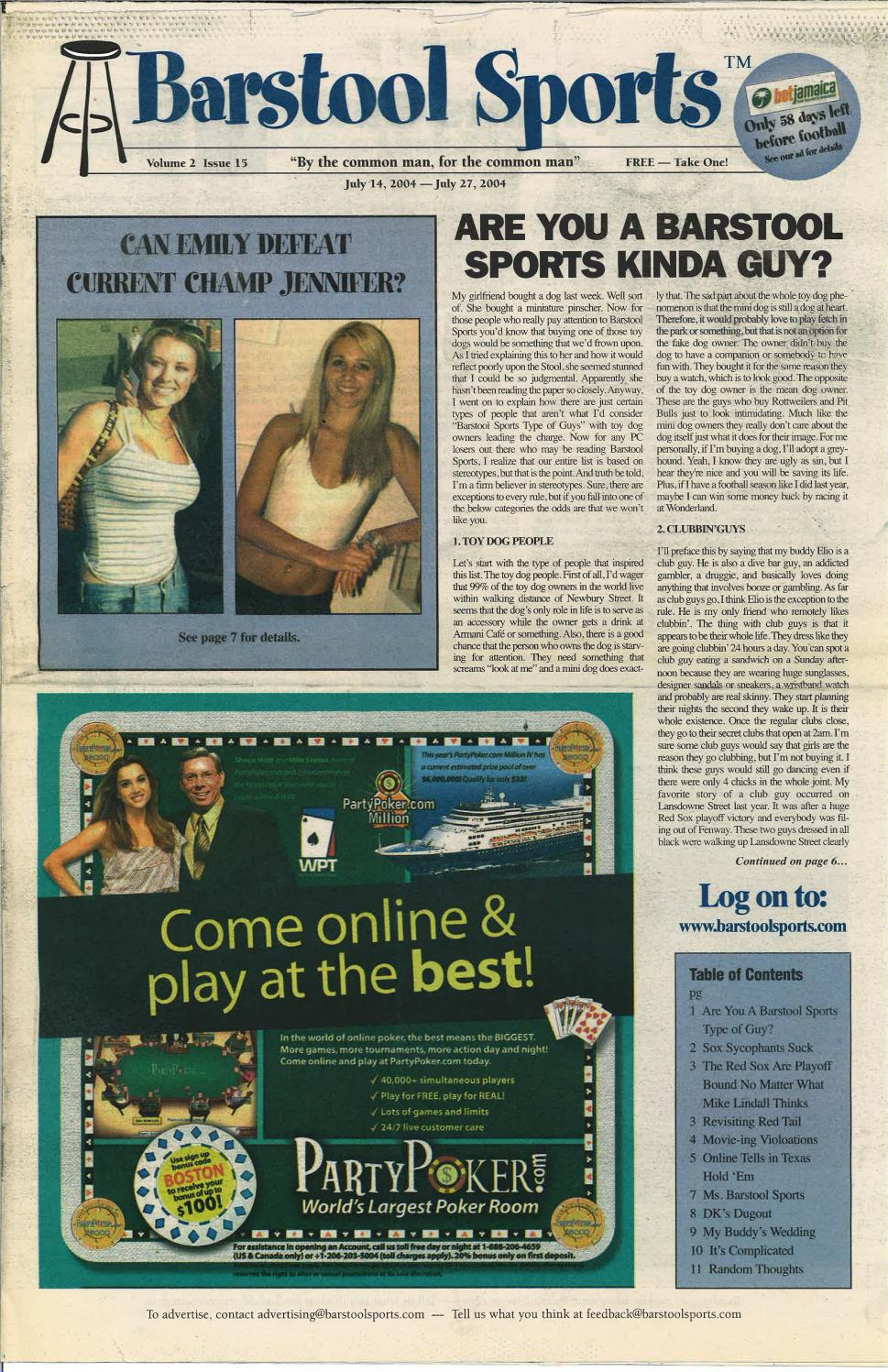 July 14, 2004 by Barstool Sports - Issuu