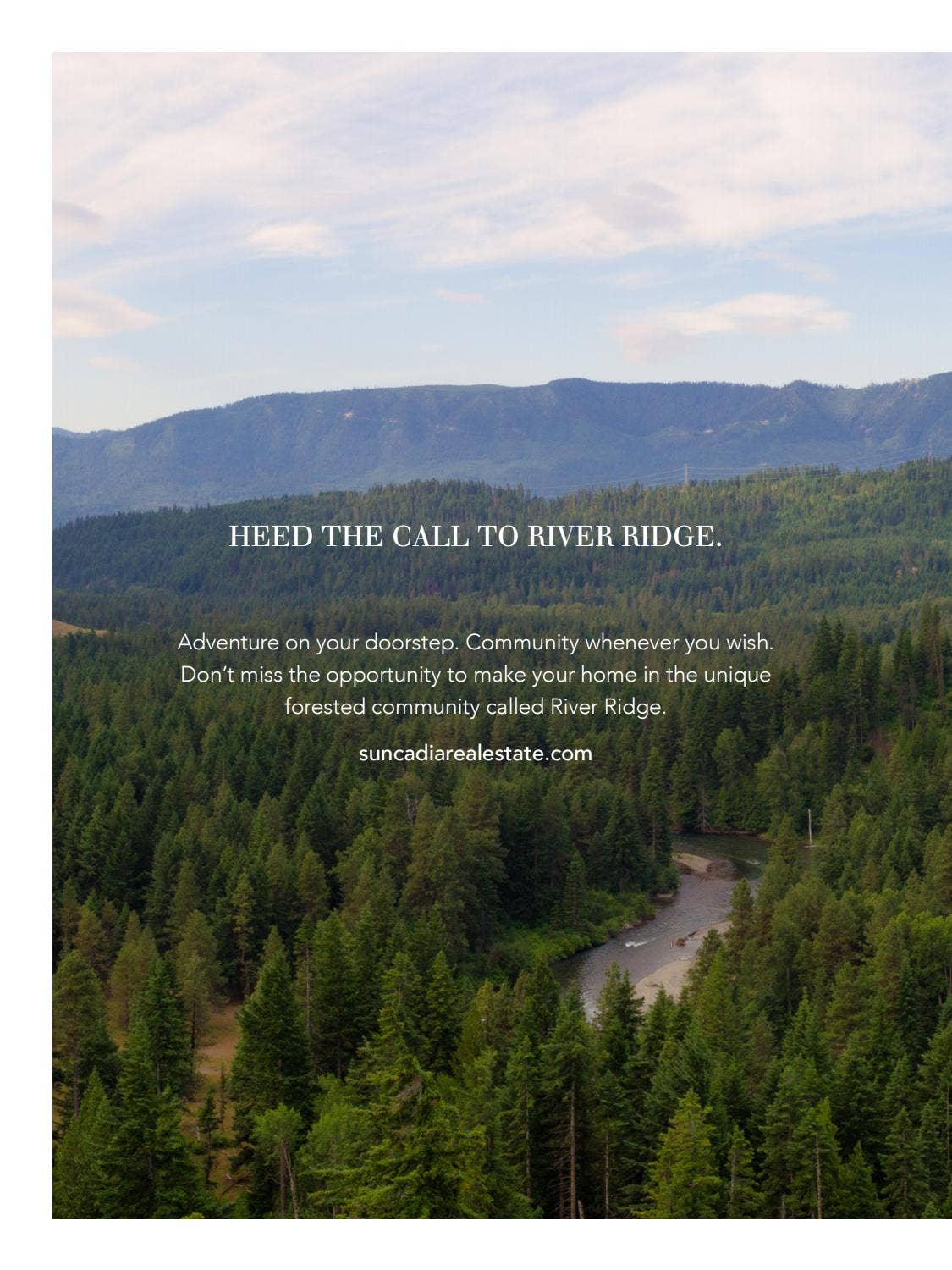 River Ridge Brochure by Suncadia Resort - Issuu