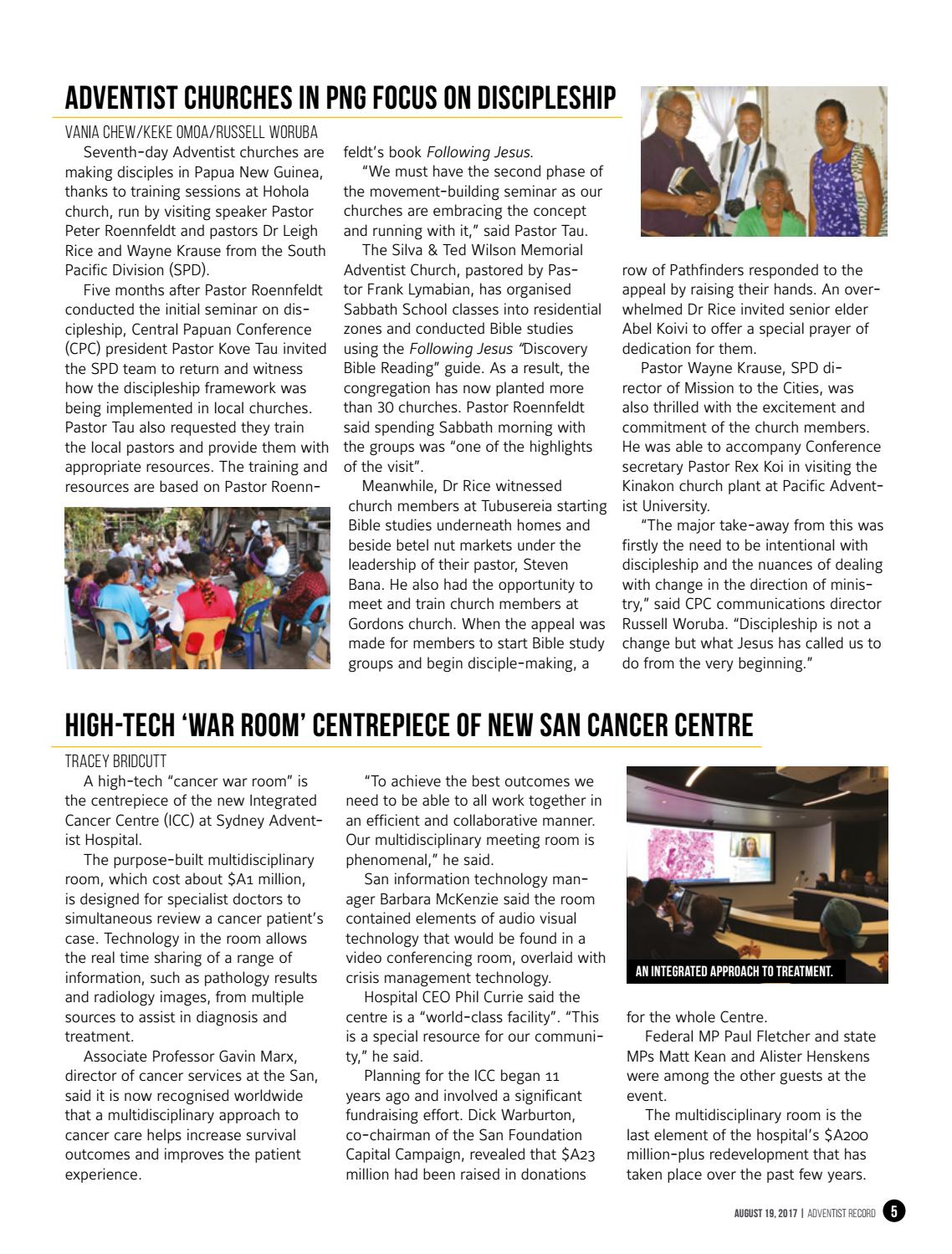 Adventist Record - August 19, 2017 by Adventist Record - Issuu