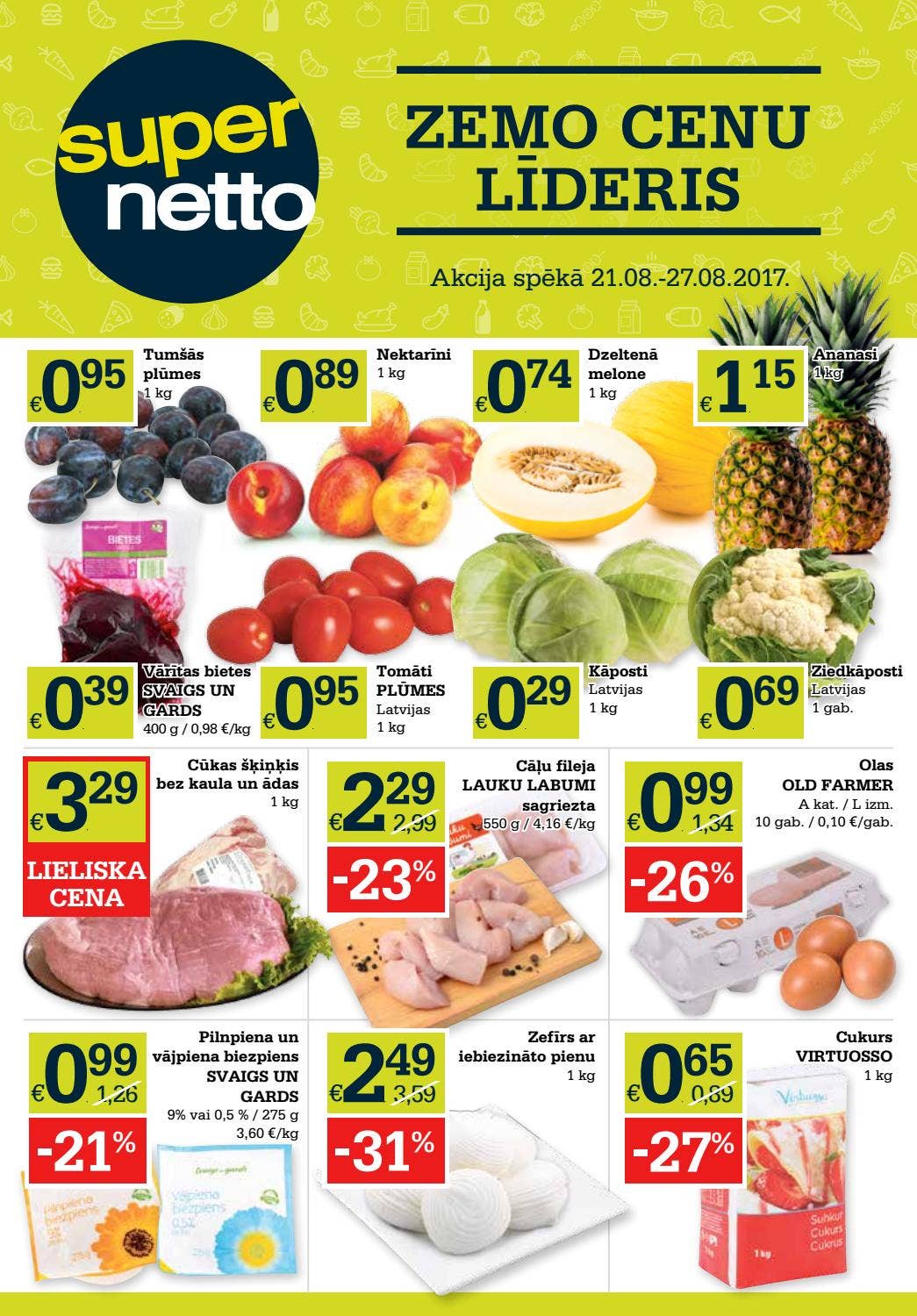 Supernetto piedāvājums no 21.08. līdz 27.08.2017. by Rimi - Issuu