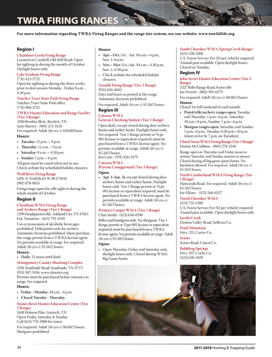 TWRA Hunting and Trapping 2017 - 2018 by Bingham Group - Issuu