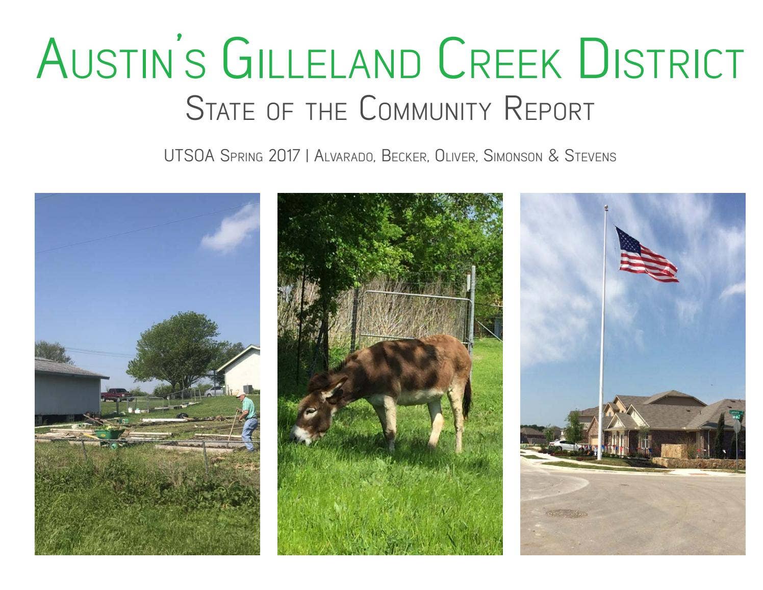 Austin's Gilleland Creek District: State of the Community Report by ...