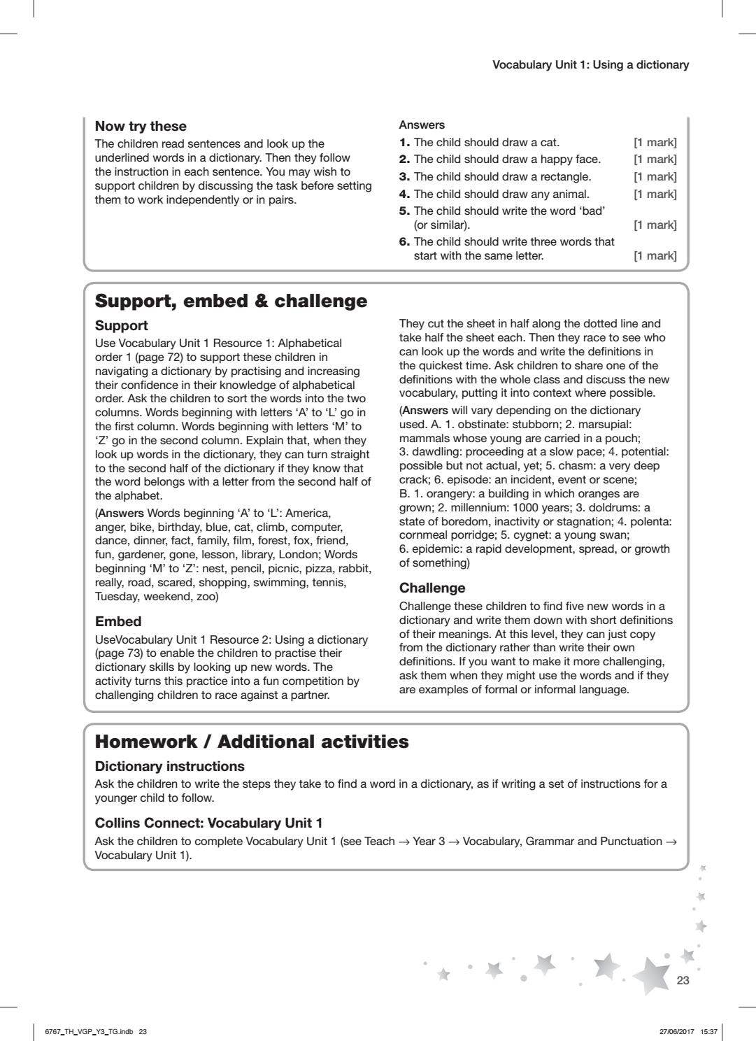 Treasure House - Vocabulary, Grammar and Punctuation Skills Teacher’s ...
