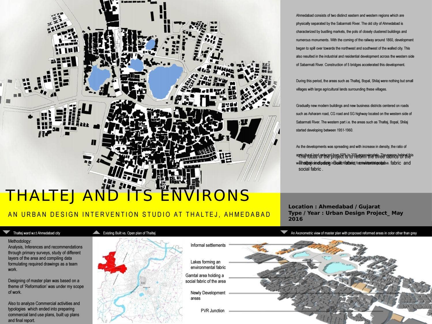 THALTEJ AND IT'S ENVIRONS - Urban Design project at Thaltej, Ahmedabad ...