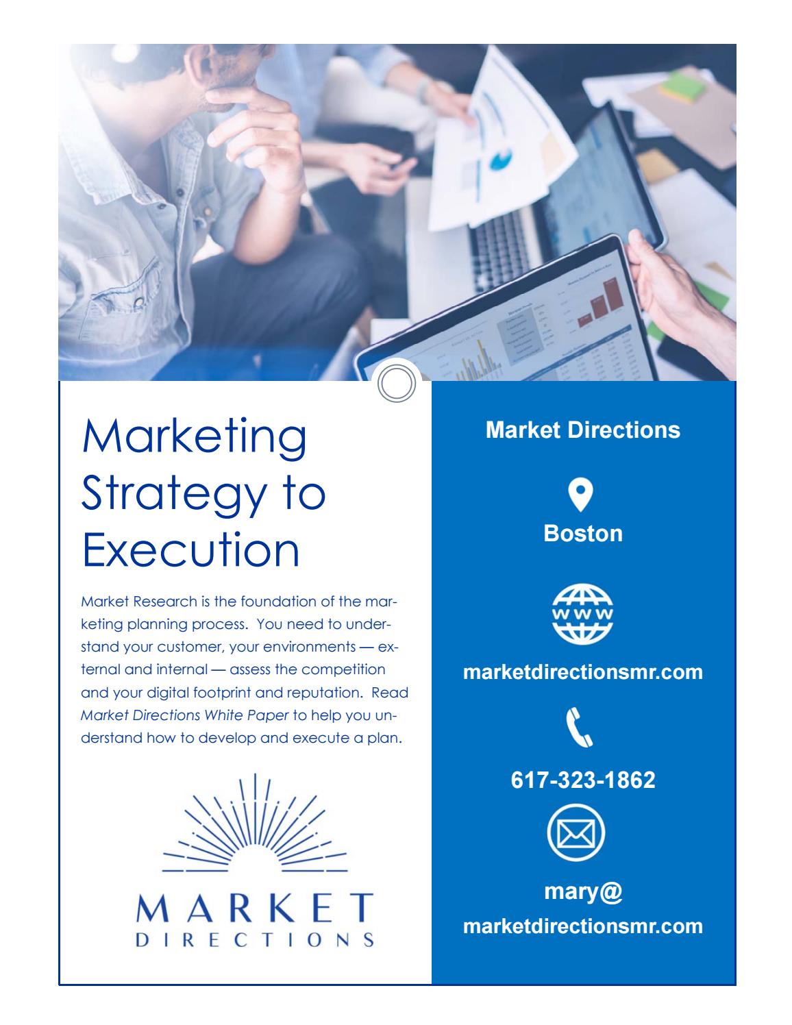 Marketing strategy to execution by Market Directions - Issuu