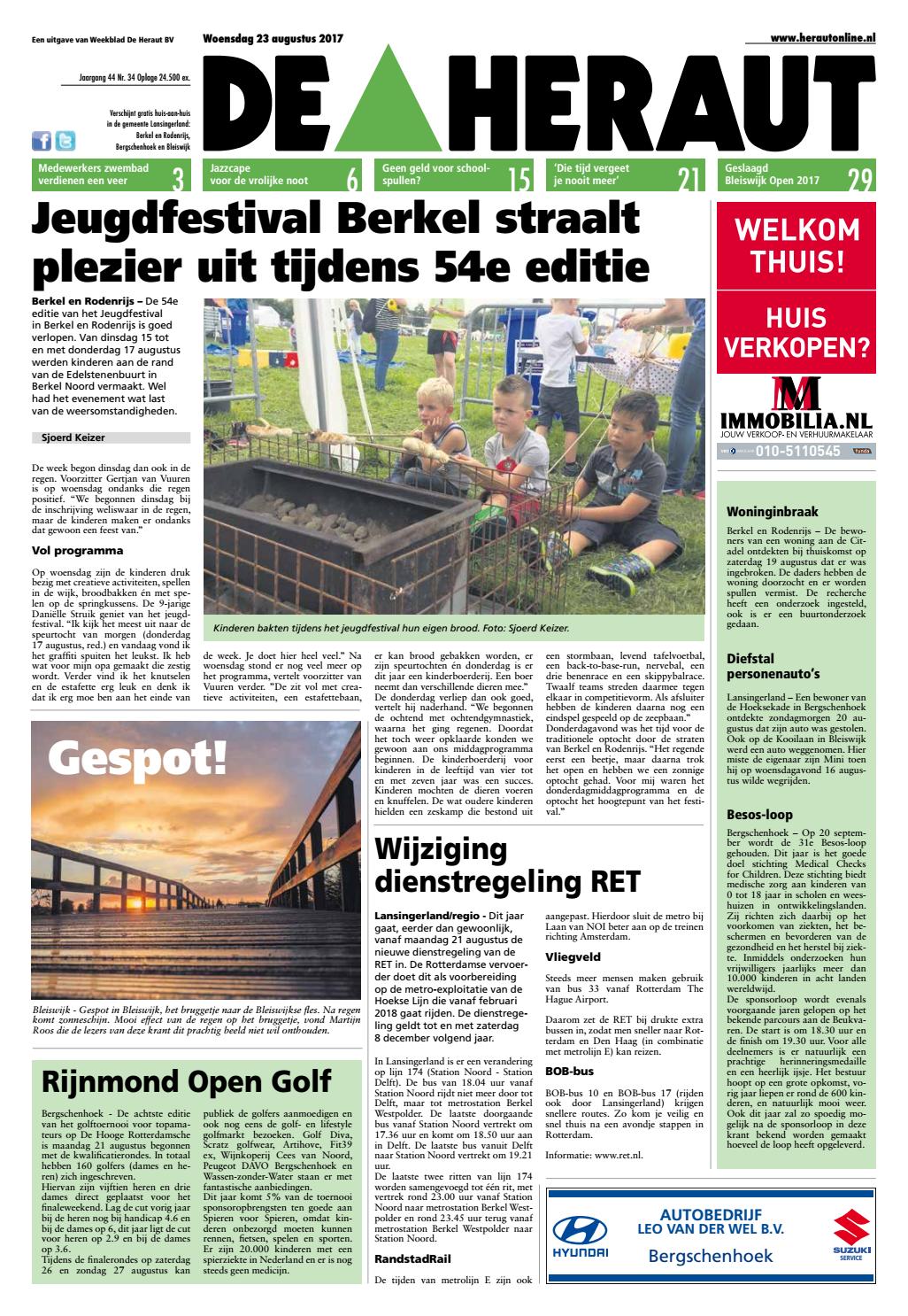 De Heraut week 34 2017 by Nieuwsblad De Heraut - Issuu