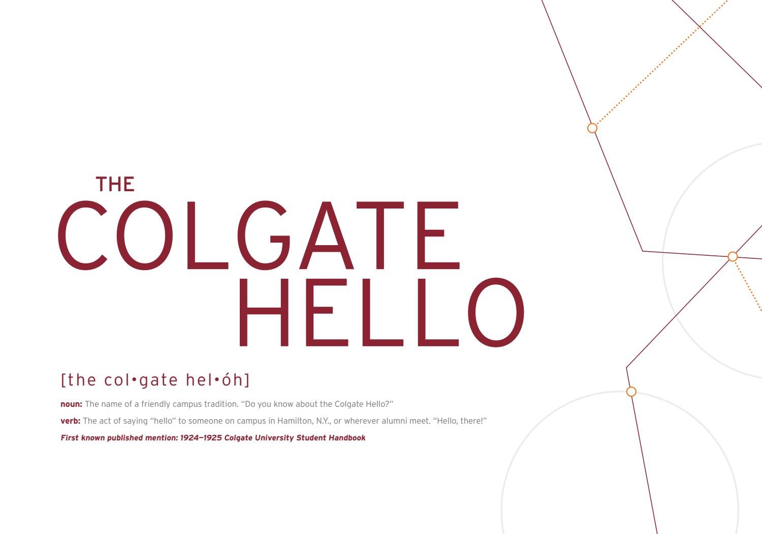 The Colgate Hello Brochure by Colgate University - Issuu