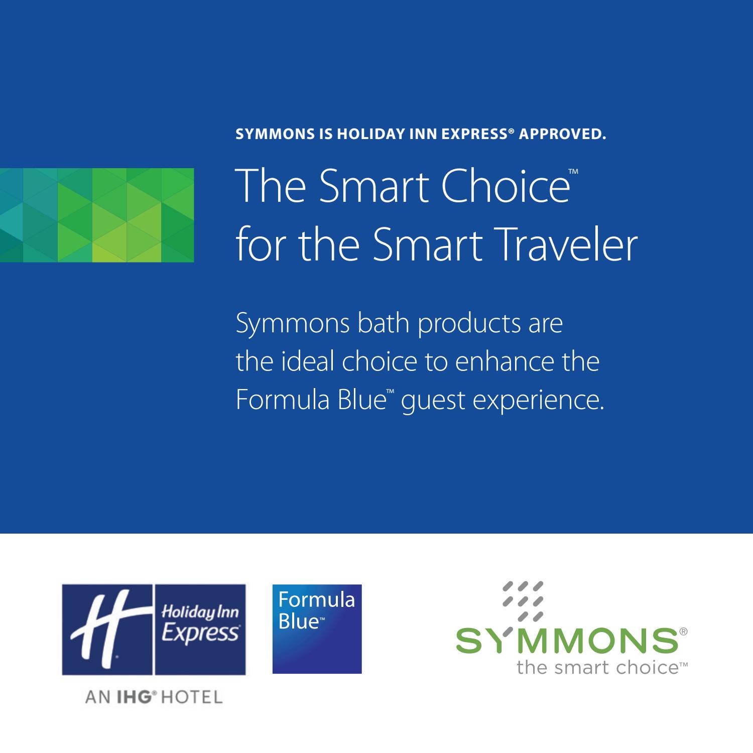 Symmons Holiday Inn Express Formula Blue Brochure by Symmons Industries ...