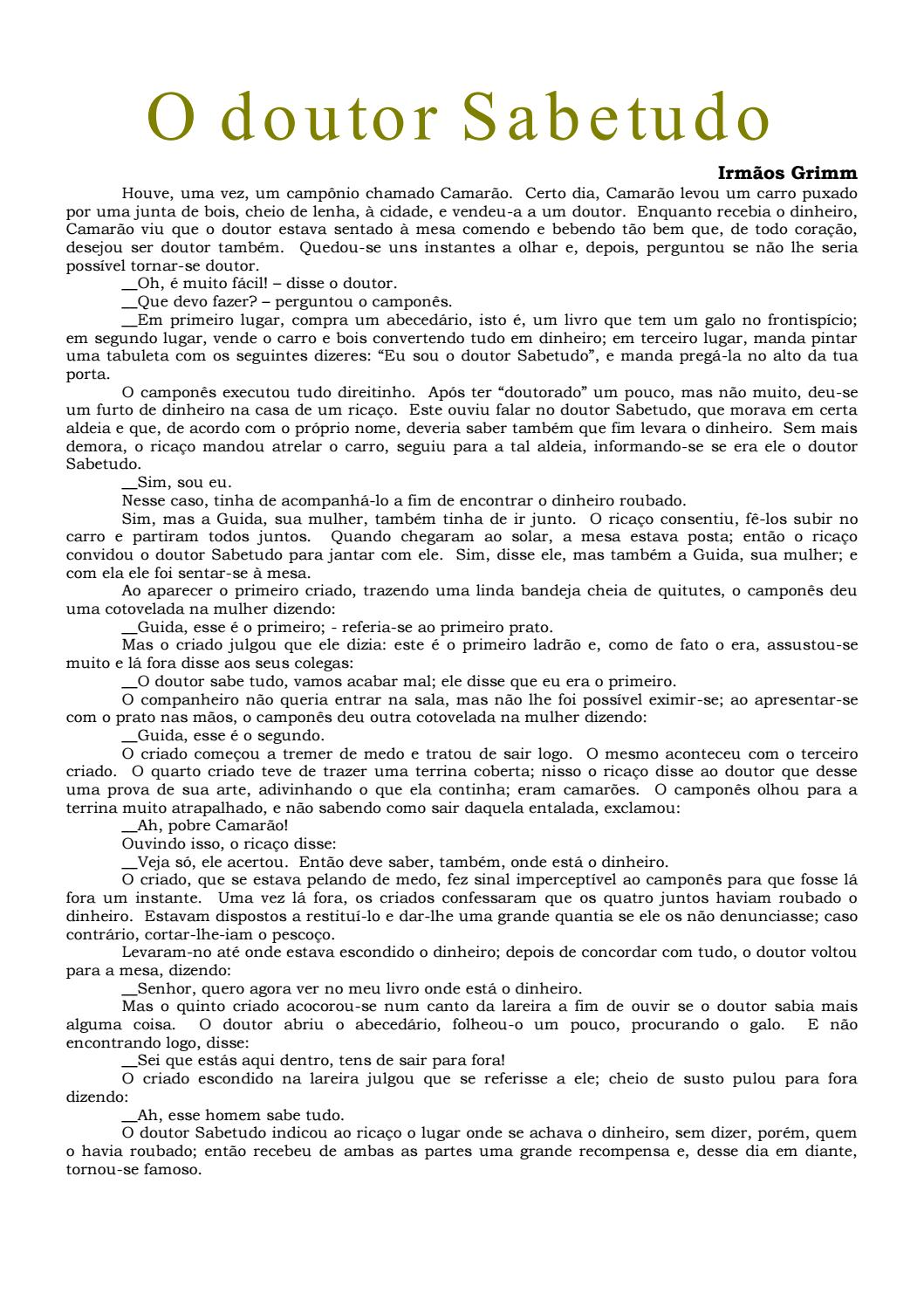 Contos populares dos Irmãos Grimm - edição revisada by André Martinelli ...