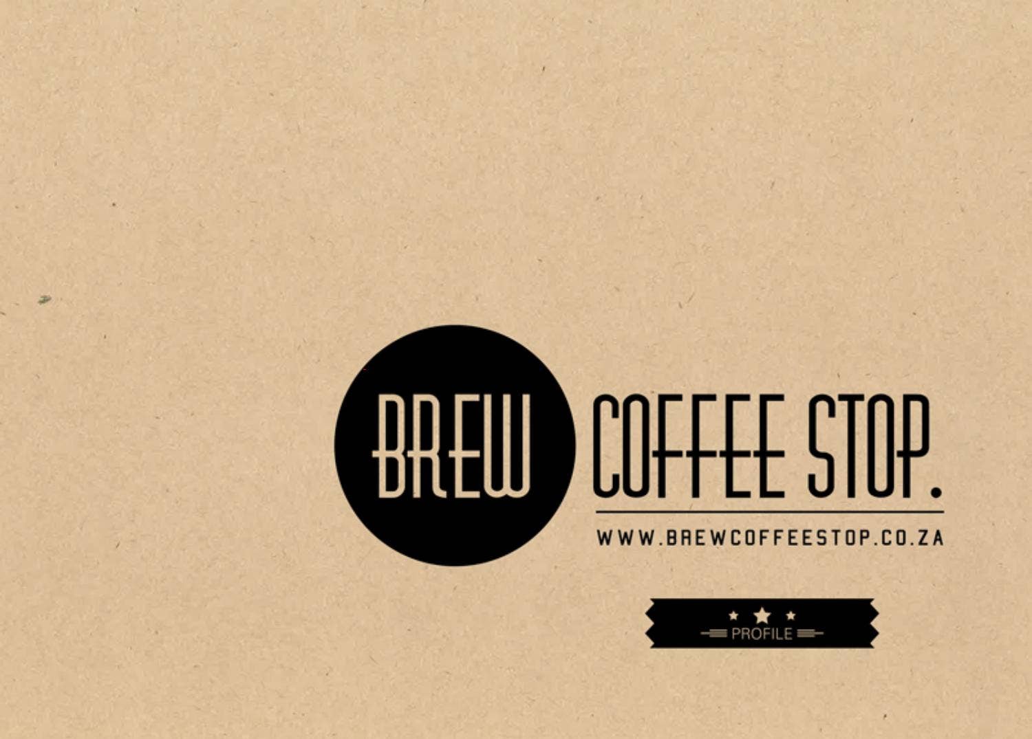Brew coffee stop company profile by Bunnypants Graphic Design Studio ...