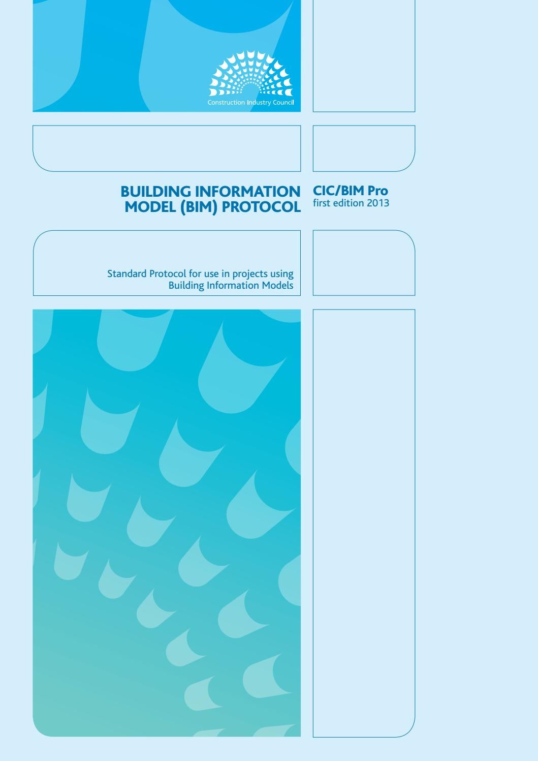 CIC Building Information Modelling (BIM) Protocol by Construction IT ...