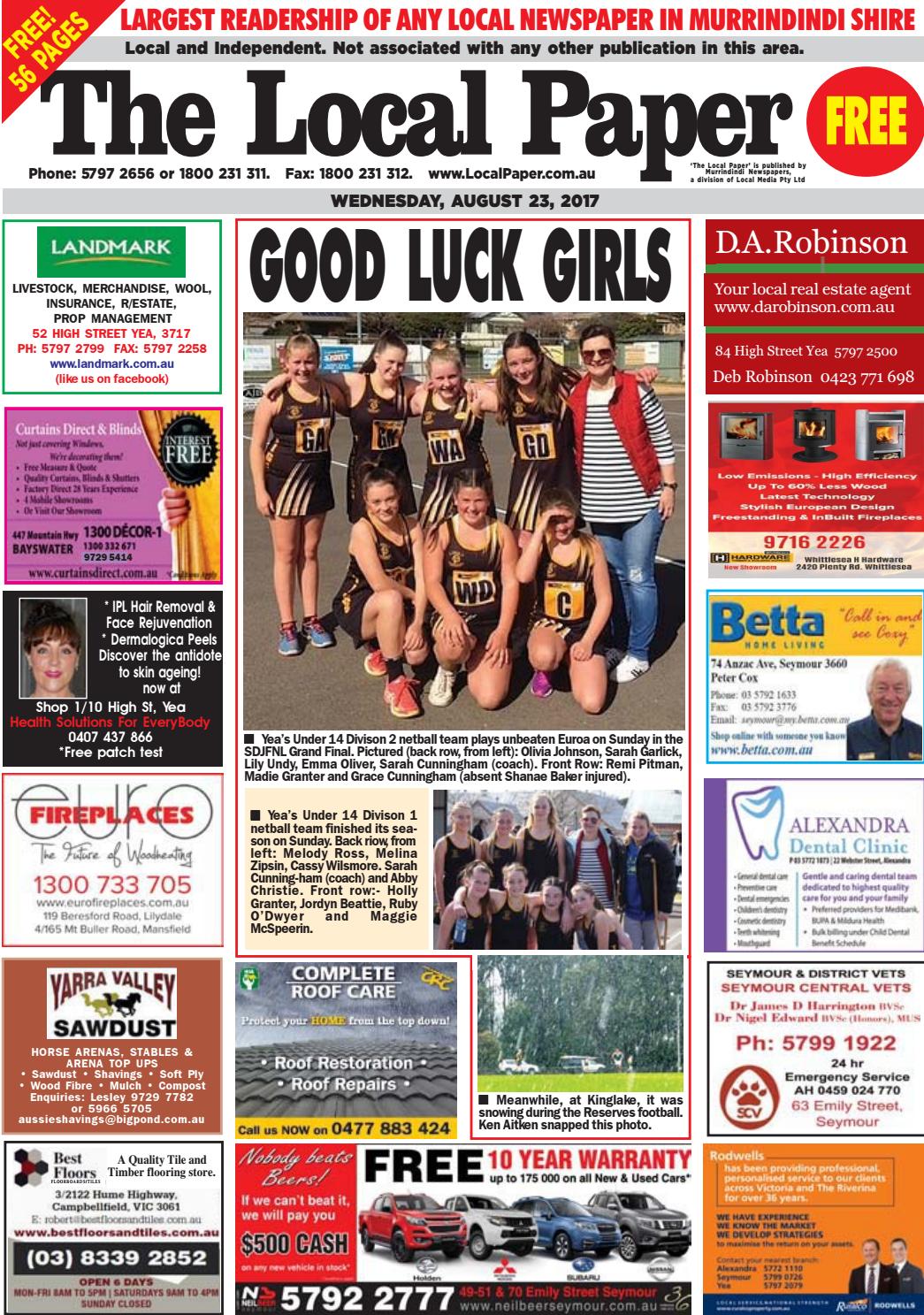 The Local Paper. August 23, 2017 by Ash Long - Issuu