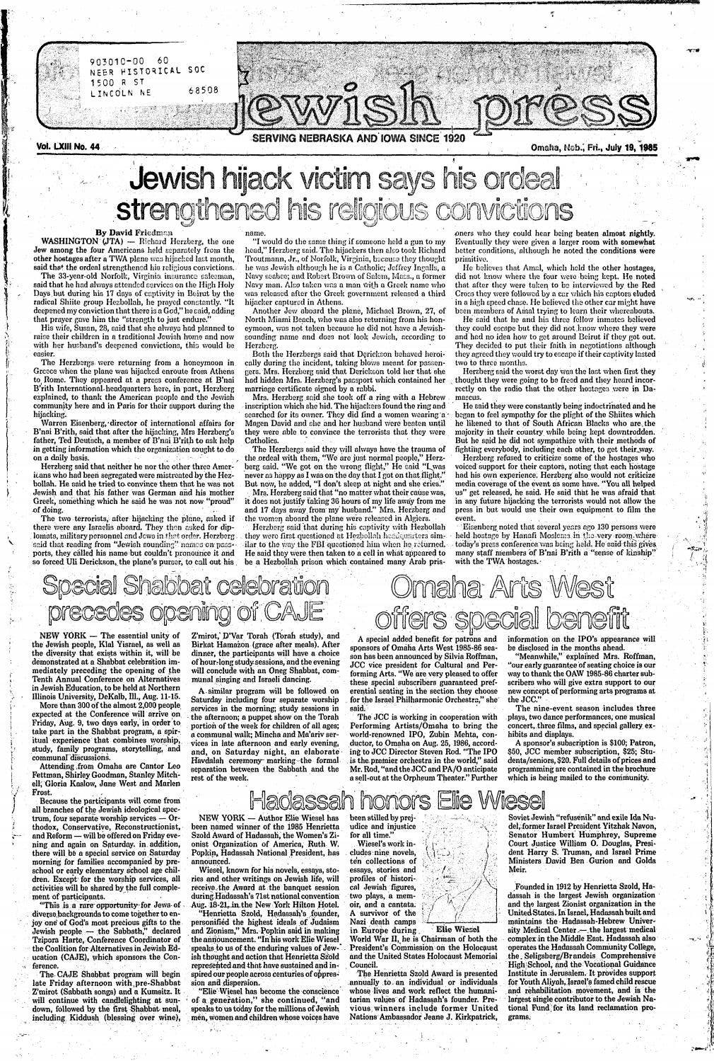 July 19, 1985 by Jewish Press - Issuu