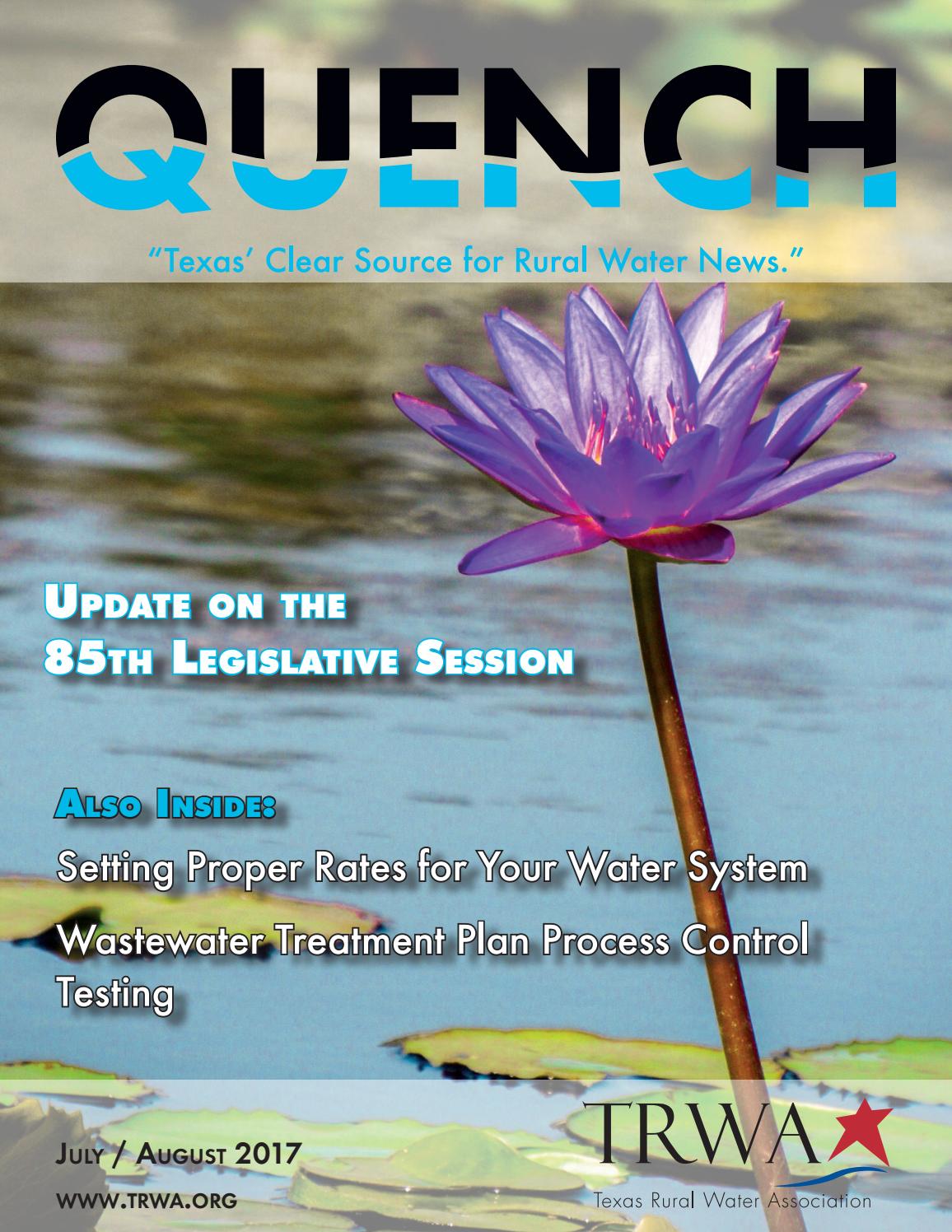 July/August Quench by Texas Rural Water Association - Issuu