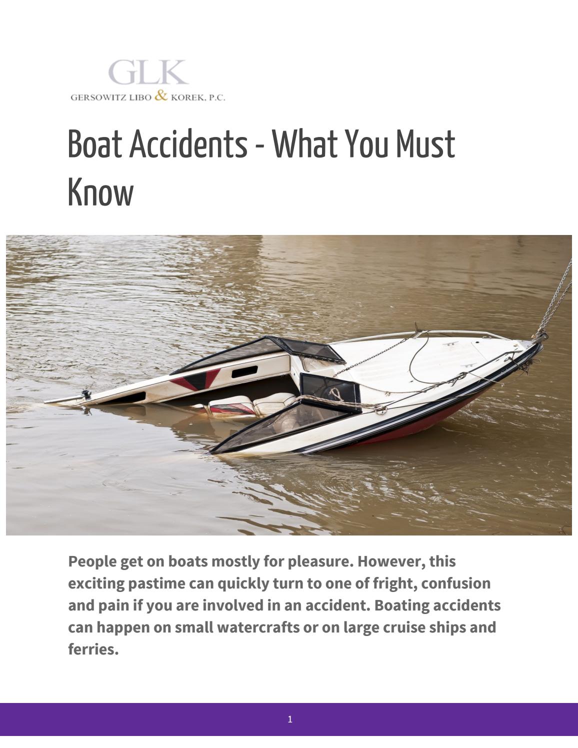 Boat Accidents - What You Must Know by PeterParkar - Issuu