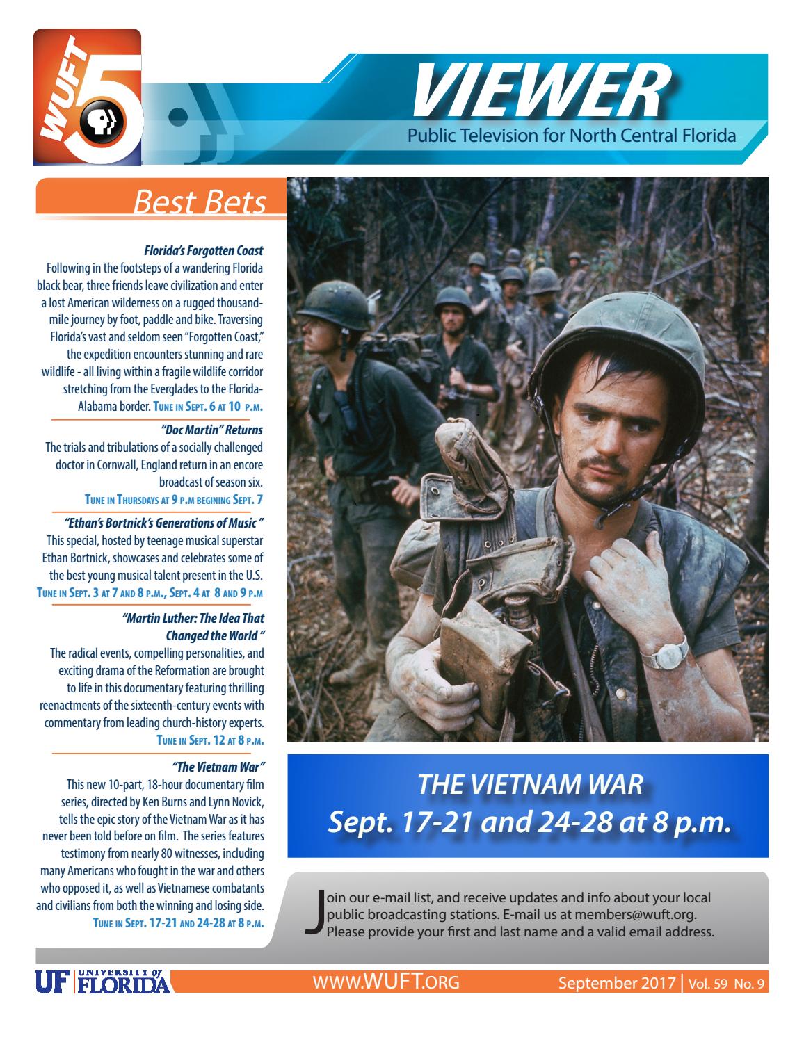 WUFT TV Viewer Guide - September 2017 by UF CJC - Issuu