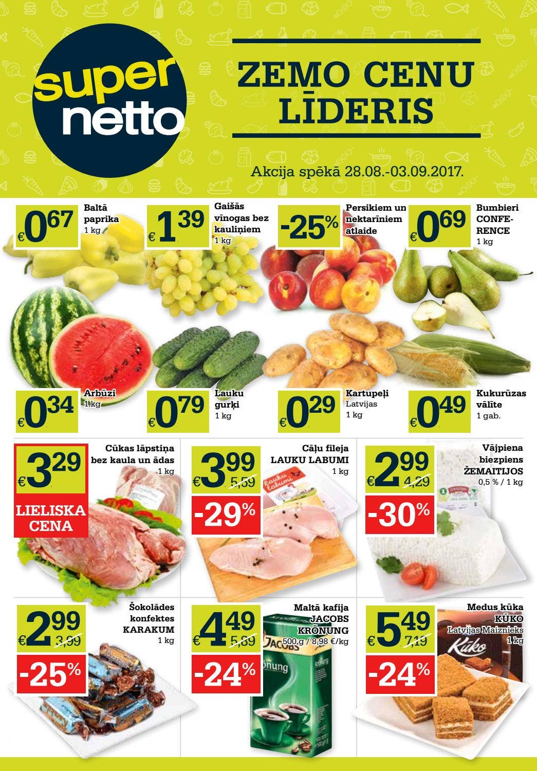 Supernetto piedāvājums no 28.08. līdz 03.09.2017. by Rimi - Issuu