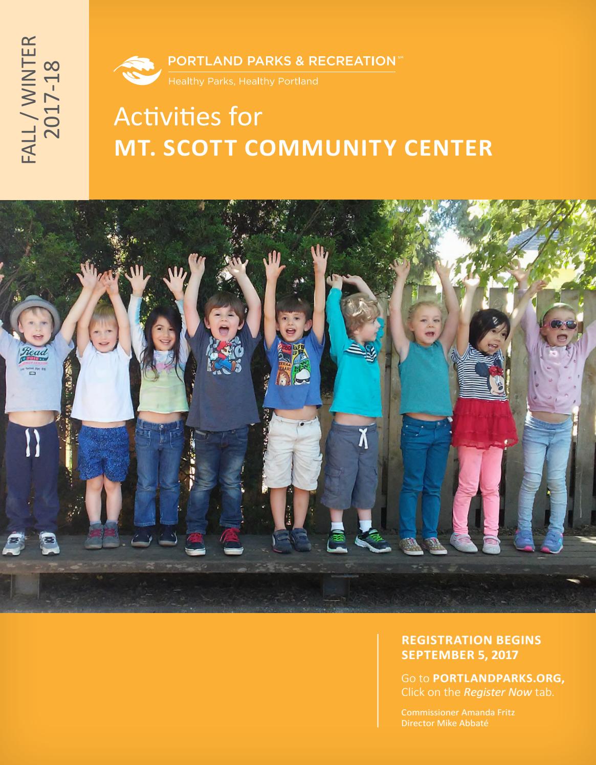 Mt. Scott Community Center Fall/Winter Activities 2017-18 by Portland ...