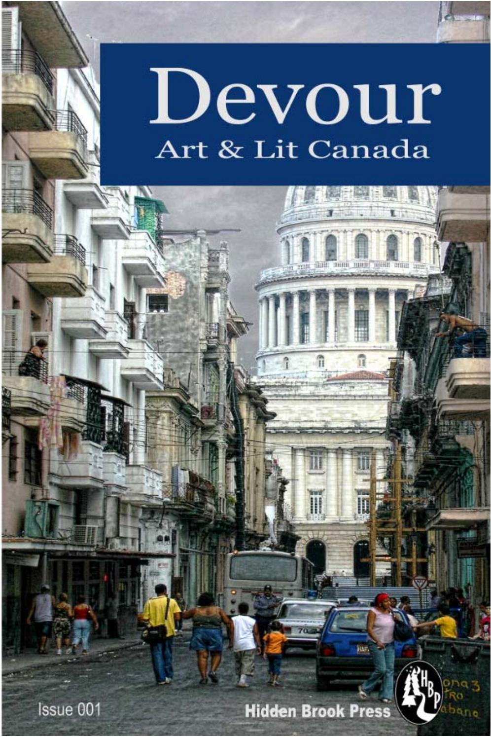 Devour: Art and Lit Canada, issue 001 - Hidden Brook Press by Wet Ink ...