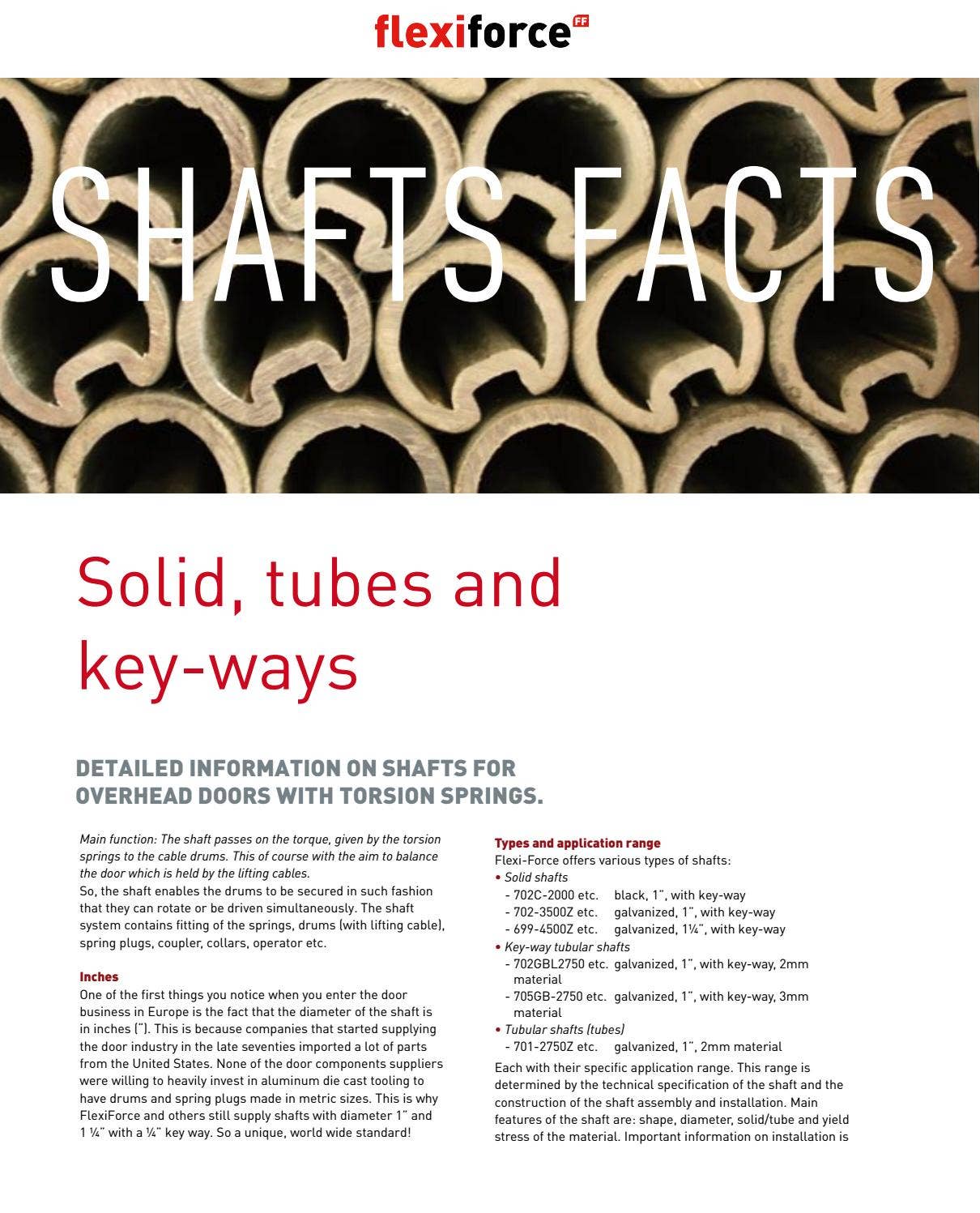 Shaft Facts by FlexiForce - Issuu