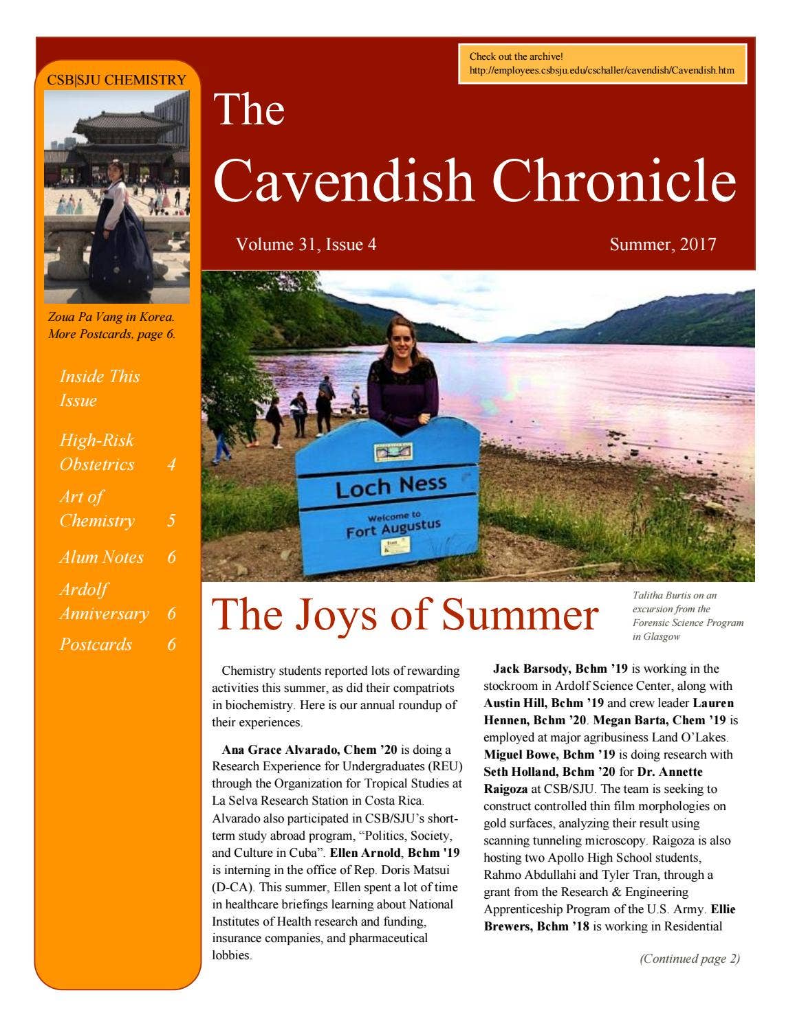 Cavendish Chronicles by CSB+SJU - Issuu